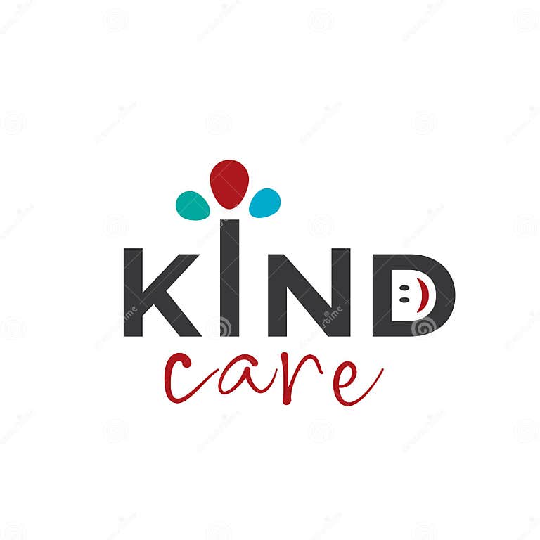 Kind Care Vector Logo. Charity Company Emblem Stock Vector ...