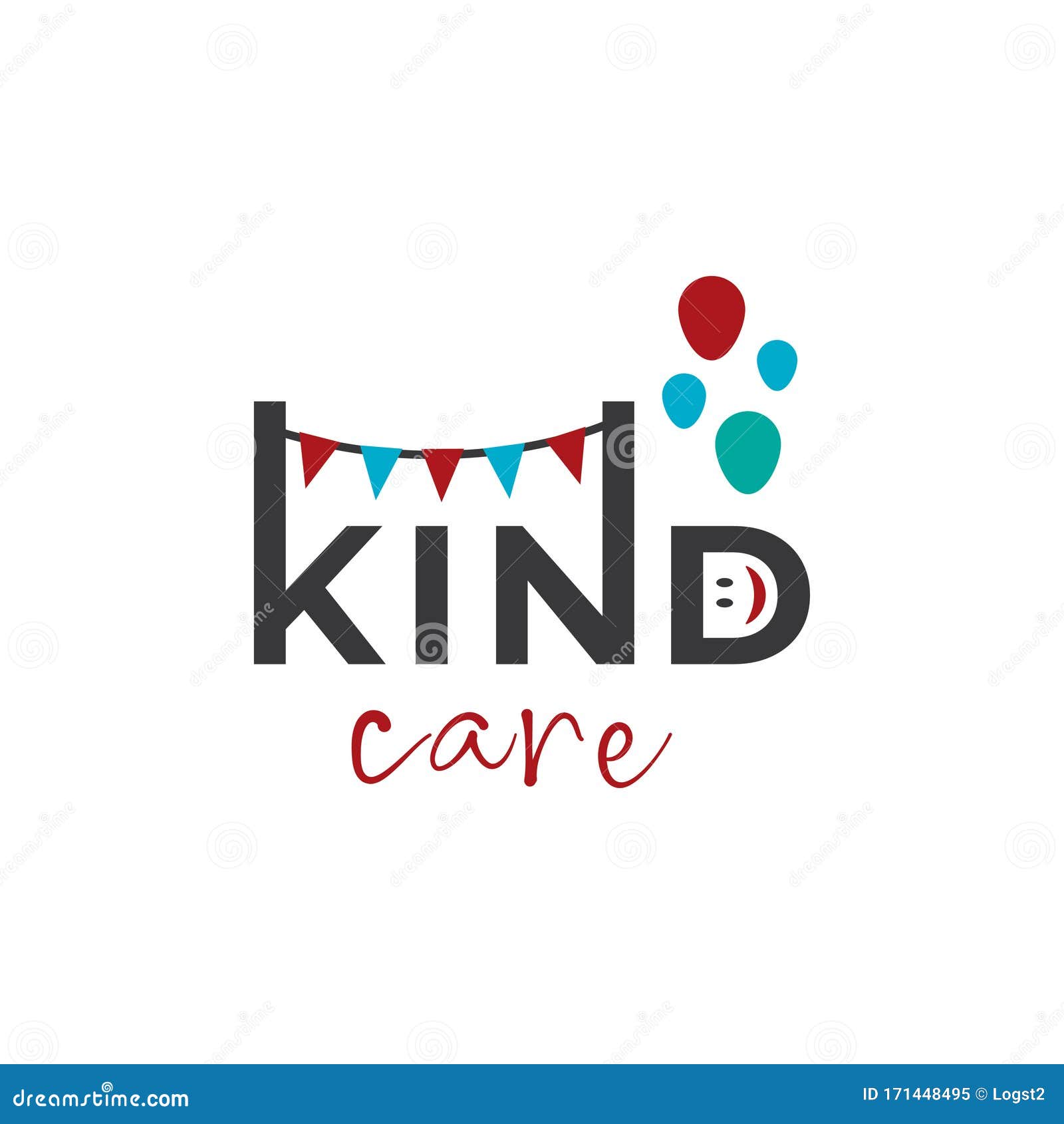 Kind Care Vector Logo. Charity Company Emblem Stock Vector ...