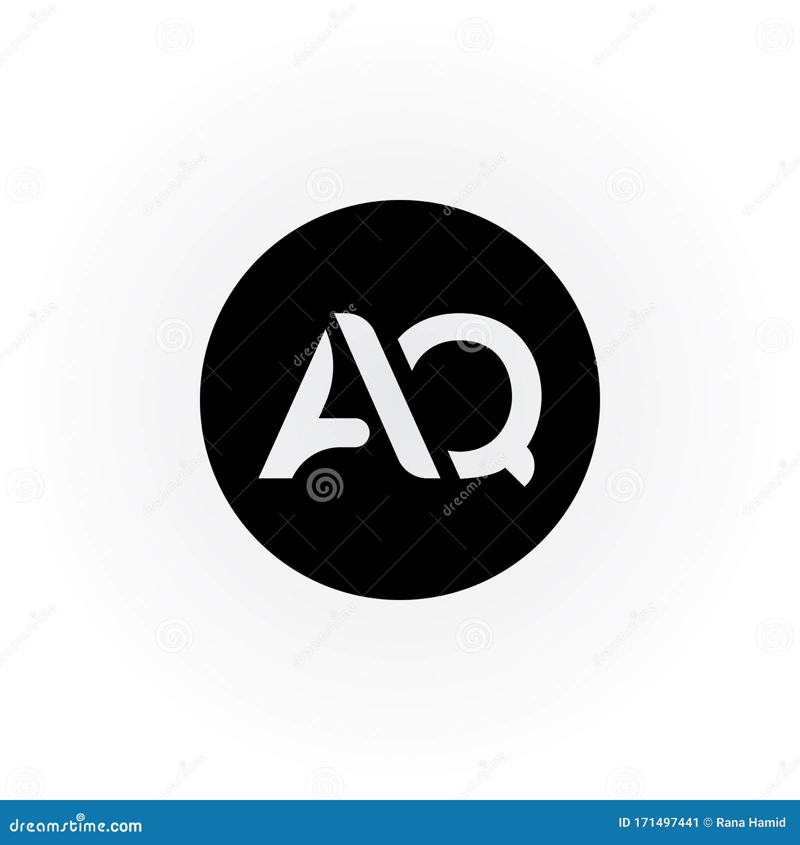 Initial AQ Letter Logo with Modern Typography Vector Template. Creative ...