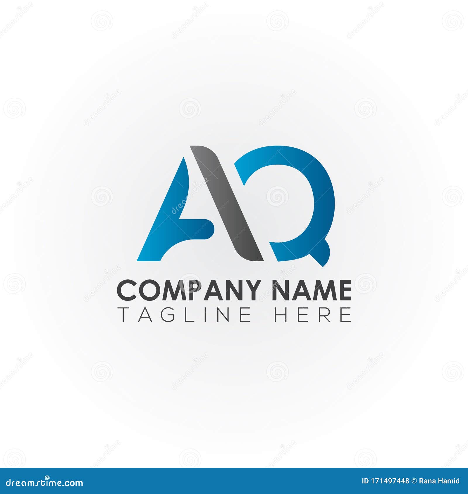 Initial AQ Letter Logo with Modern Typography Vector Template. Creative ...