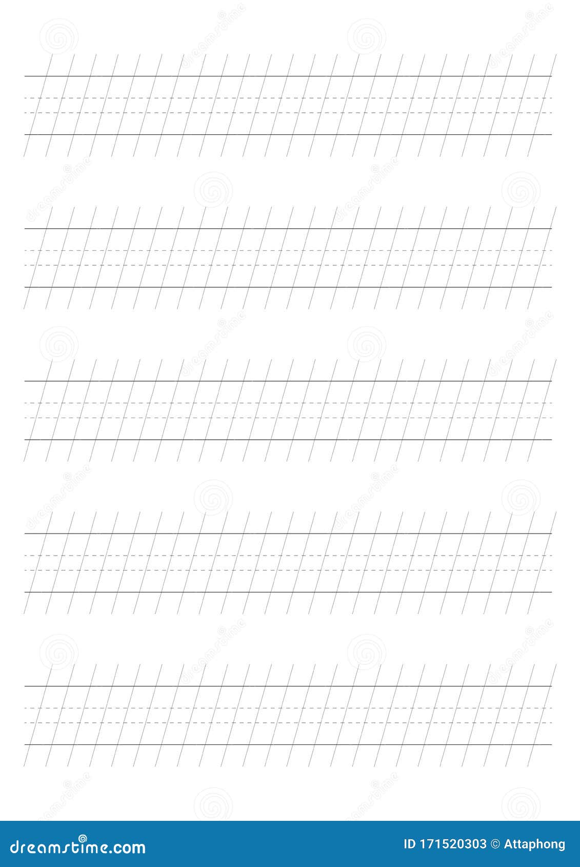55 Degree Guide Sheets. Calligraphy Paper. Printable Calligraphy Guide ...