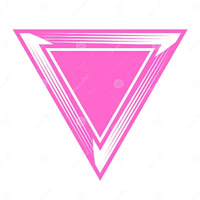 Pink Inverted Triangle LGBT Symbol Stock Vector - Illustration of ...