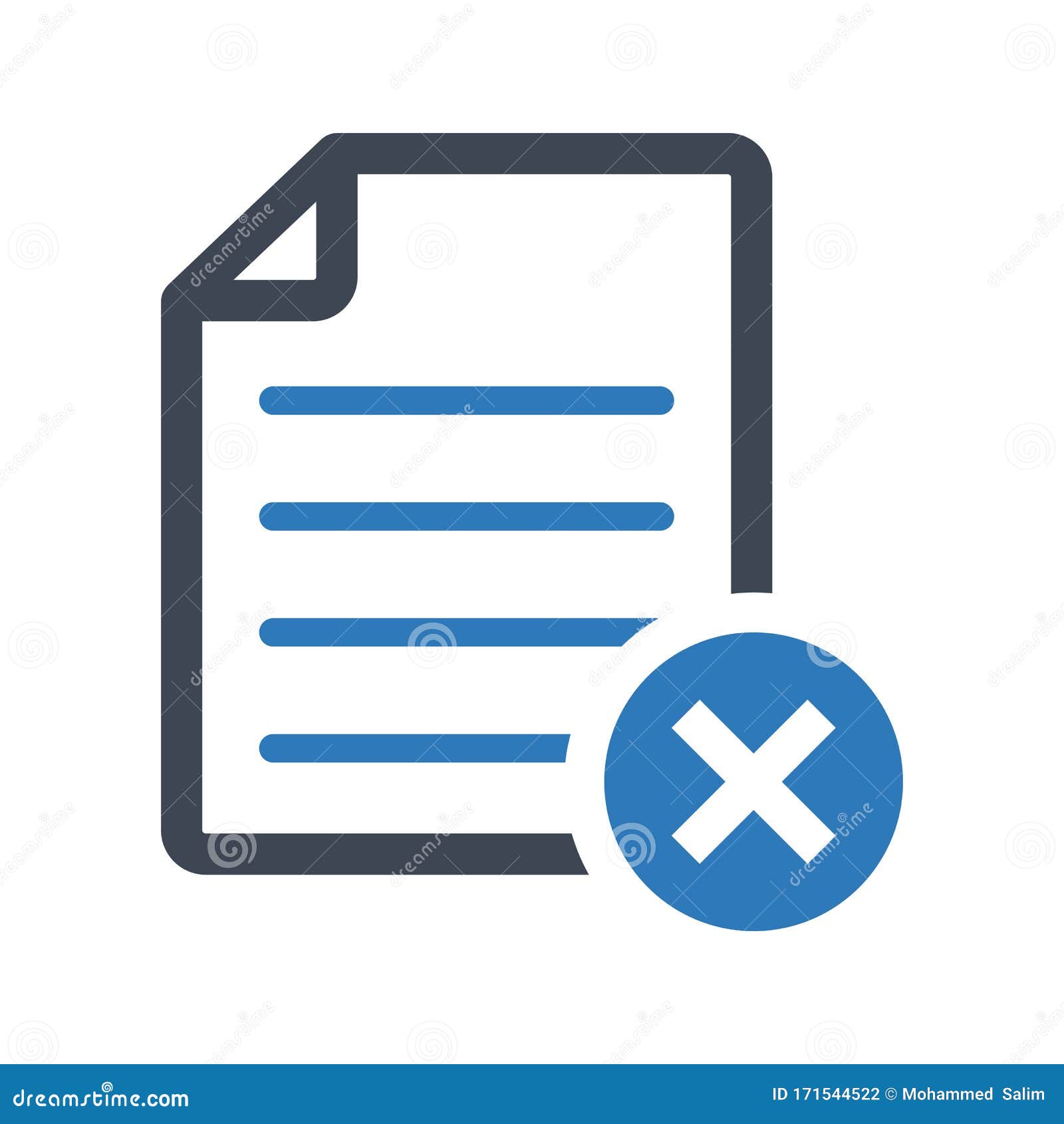 File Remove Delete Flat Vector Icon Stock Vector - Illustration of ...