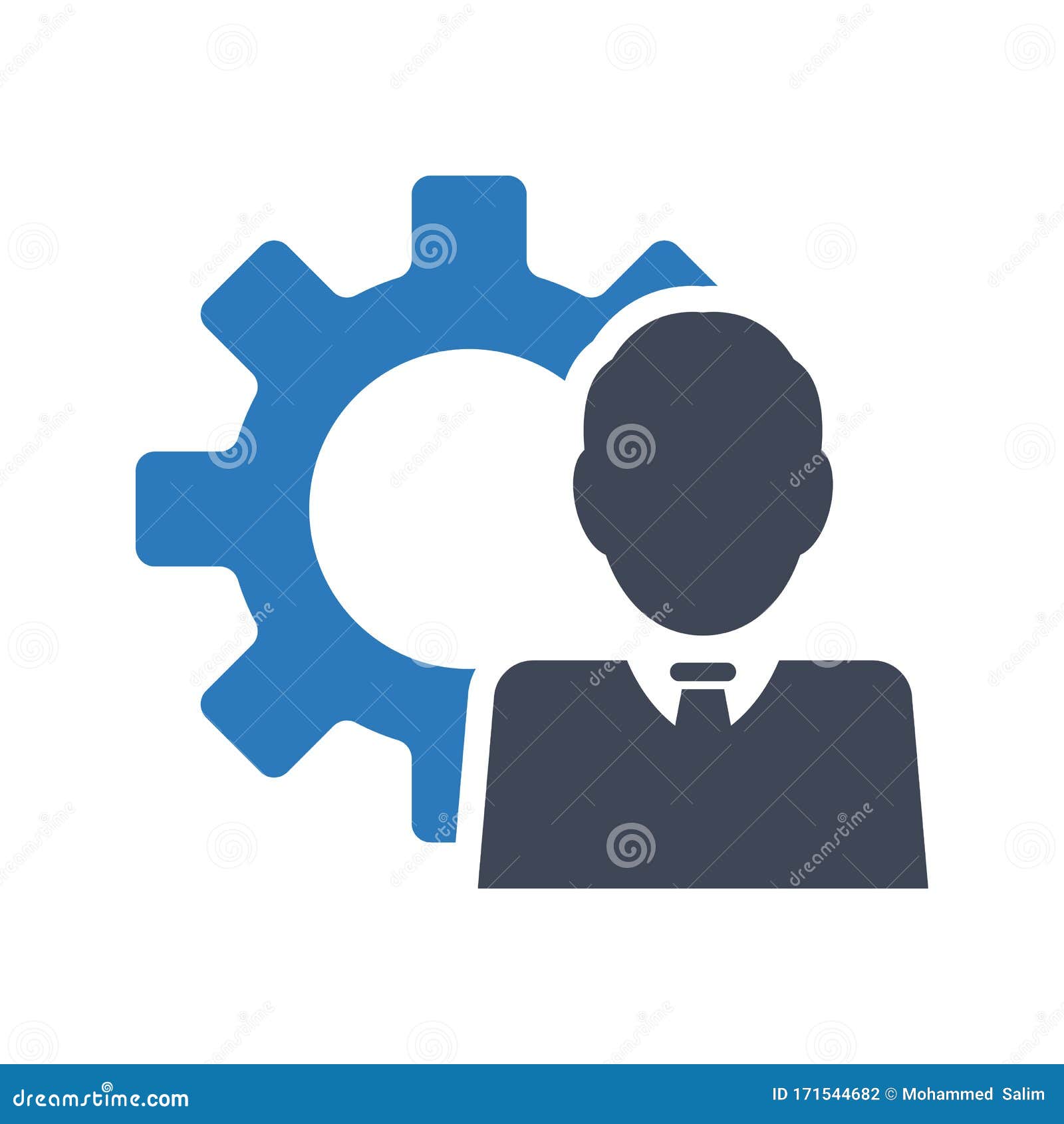 Business Specialist Support Flat Vector Icon Stock Vector ...