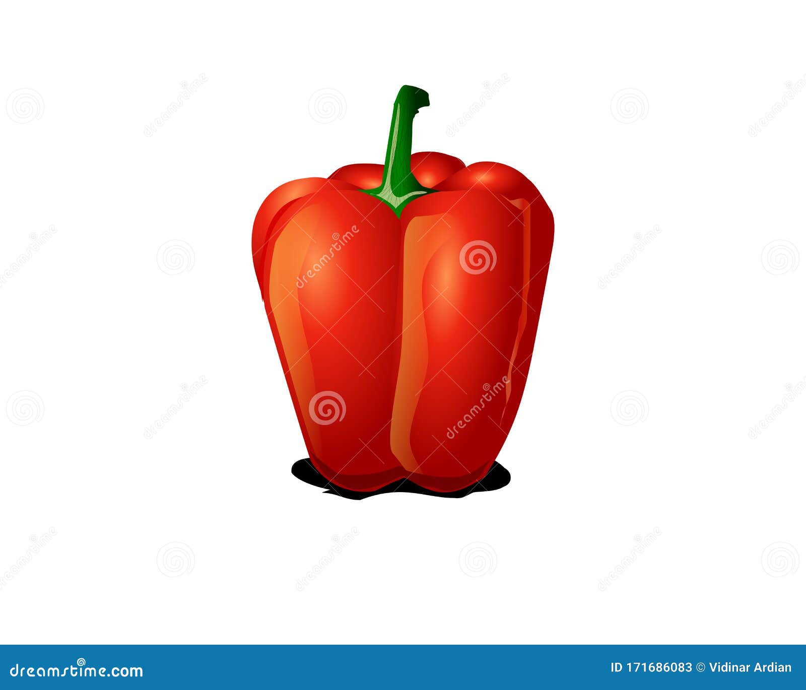 Paprika Icon, Vector Paprika Icon, Isolated Flat Paprika Icon Stock ...
