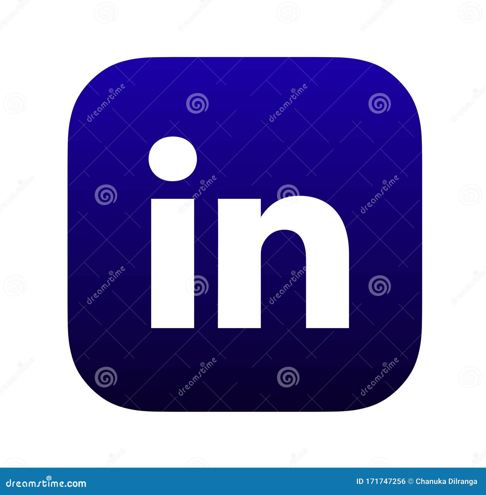 LinkedIn icon vector. editorial photo. Illustration of connectivity ...