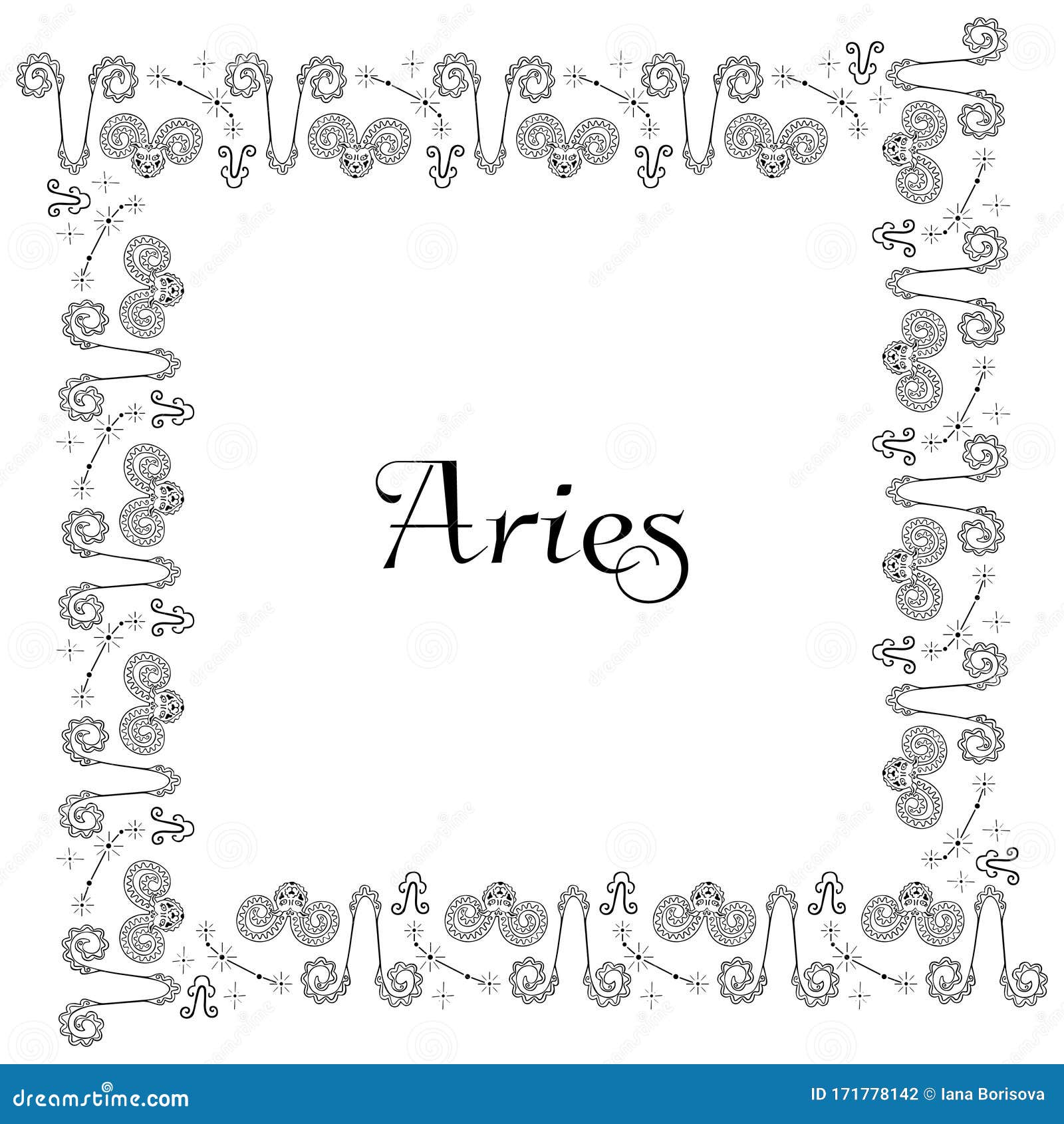 White Zodiac Signs Horoscope Symbols Astrology Icons Zodiacal ...