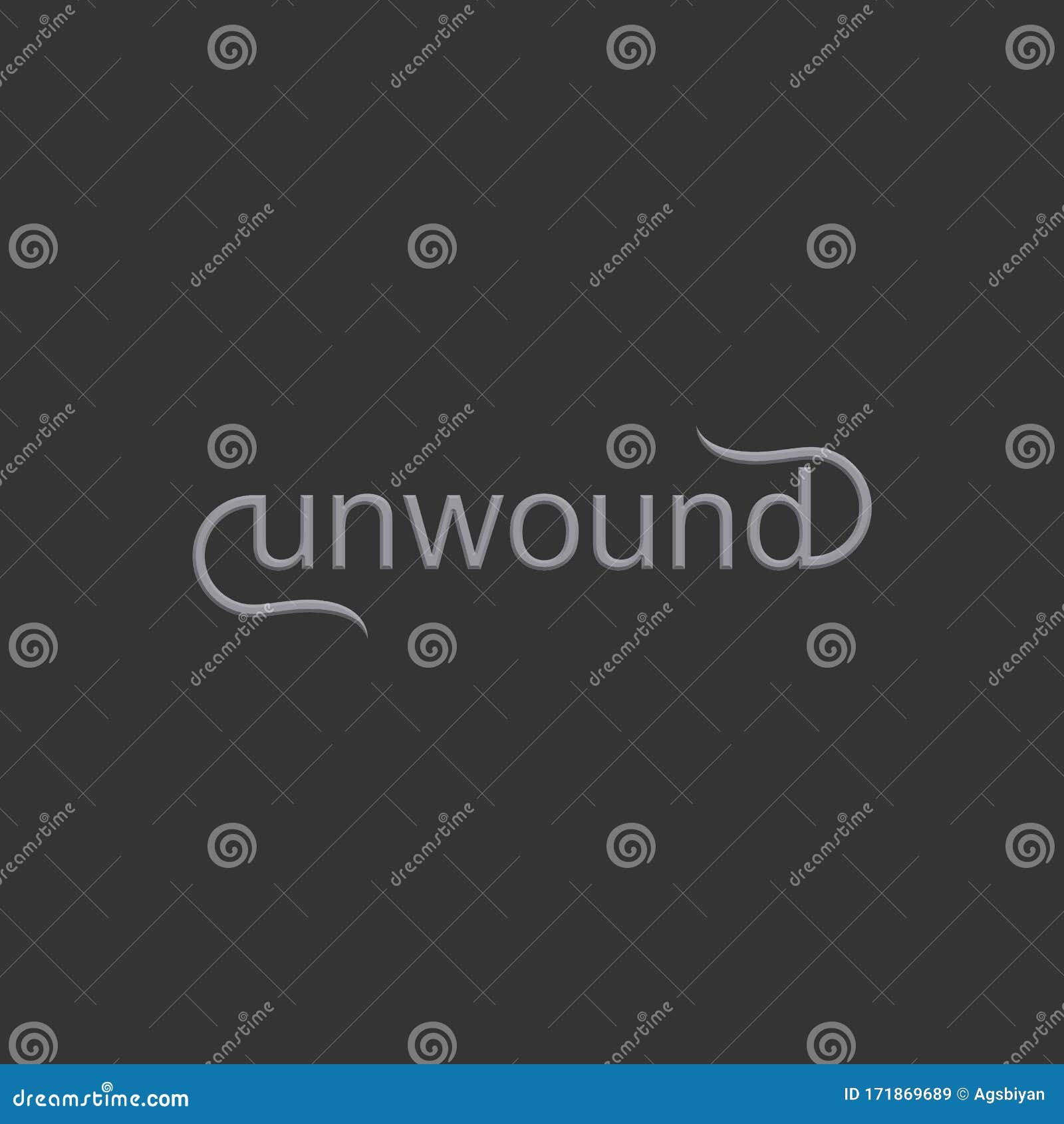 Unwound Written Form Design that Looks Unique and Interesting Stock ...