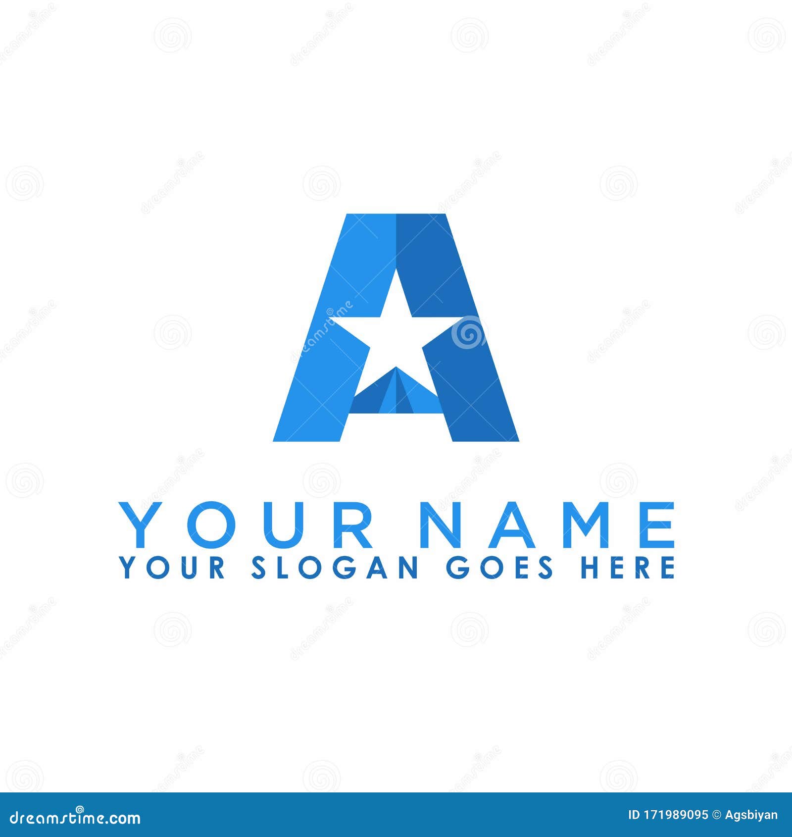 Vector or Letter a and Star Symbol that Can Be Used As a Initial Font ...