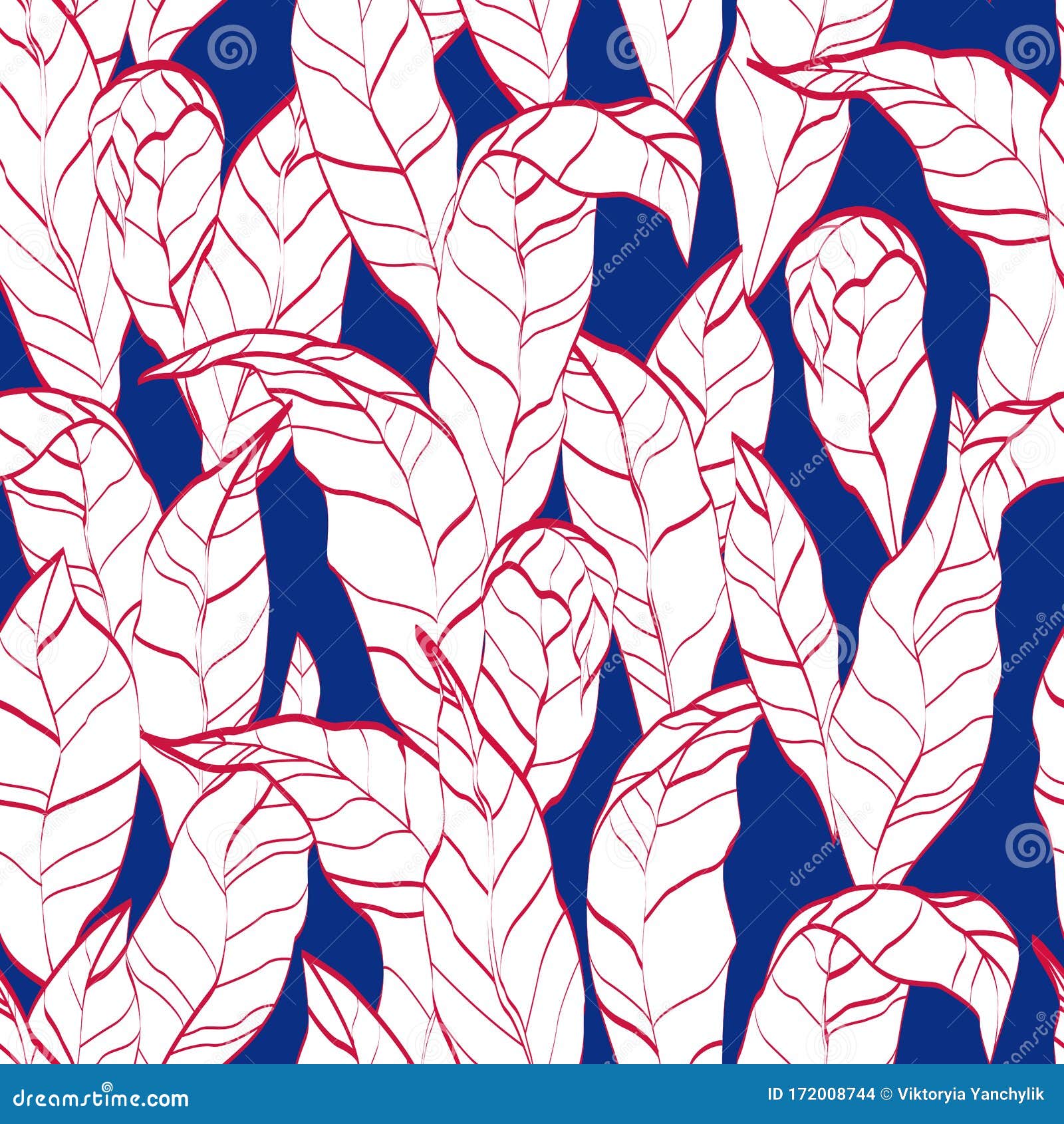 Nature. Red leaves stock vector. Illustration of forest - 172008744