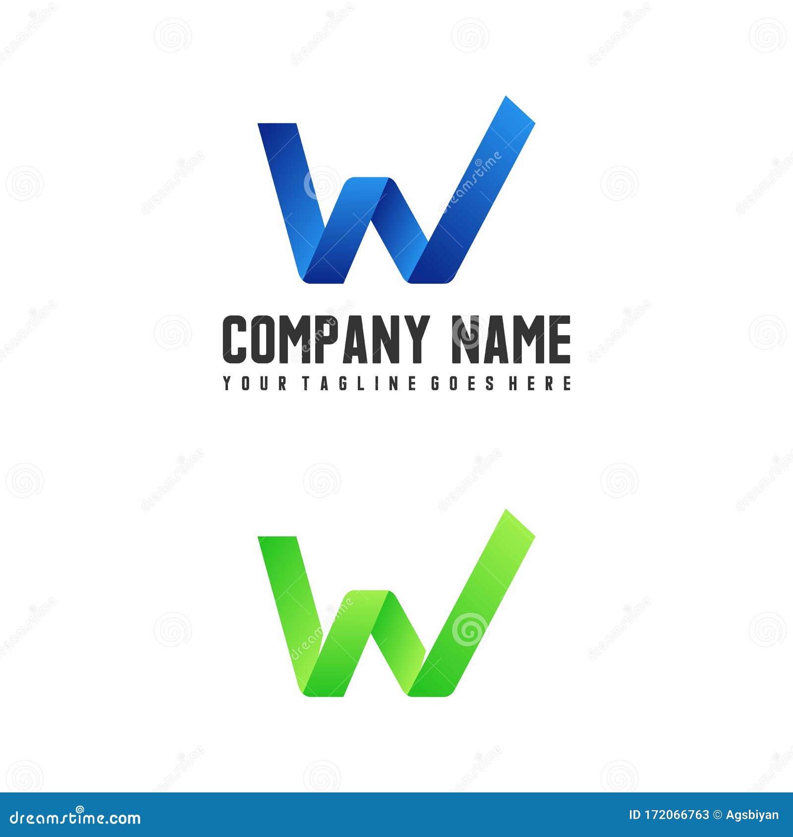 Vector Font W Which Has an Attractive Shape and Can Be Used As a Symbol ...