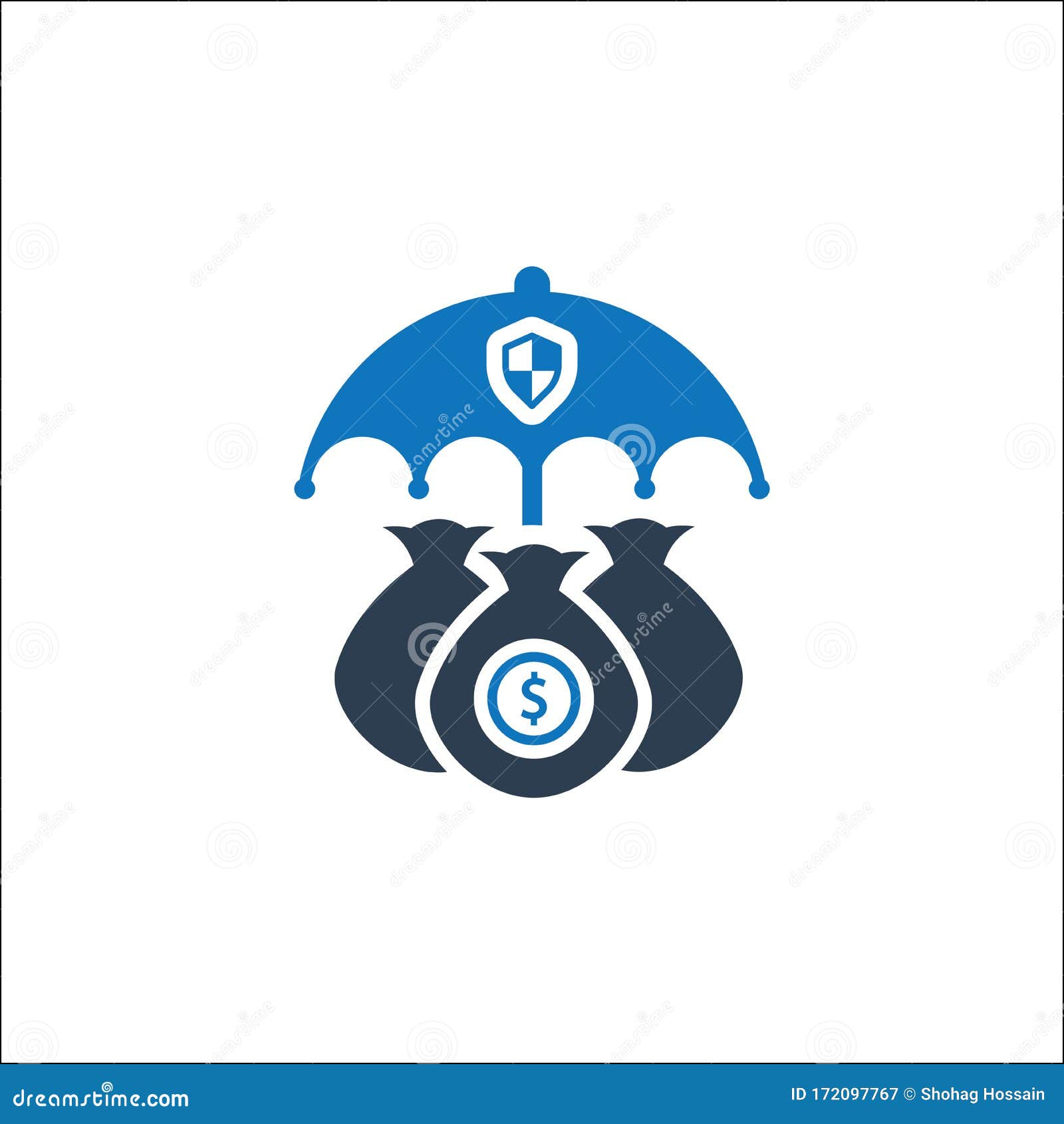 Financial Insurance Icon. stock vector. Illustration of beautiful ...
