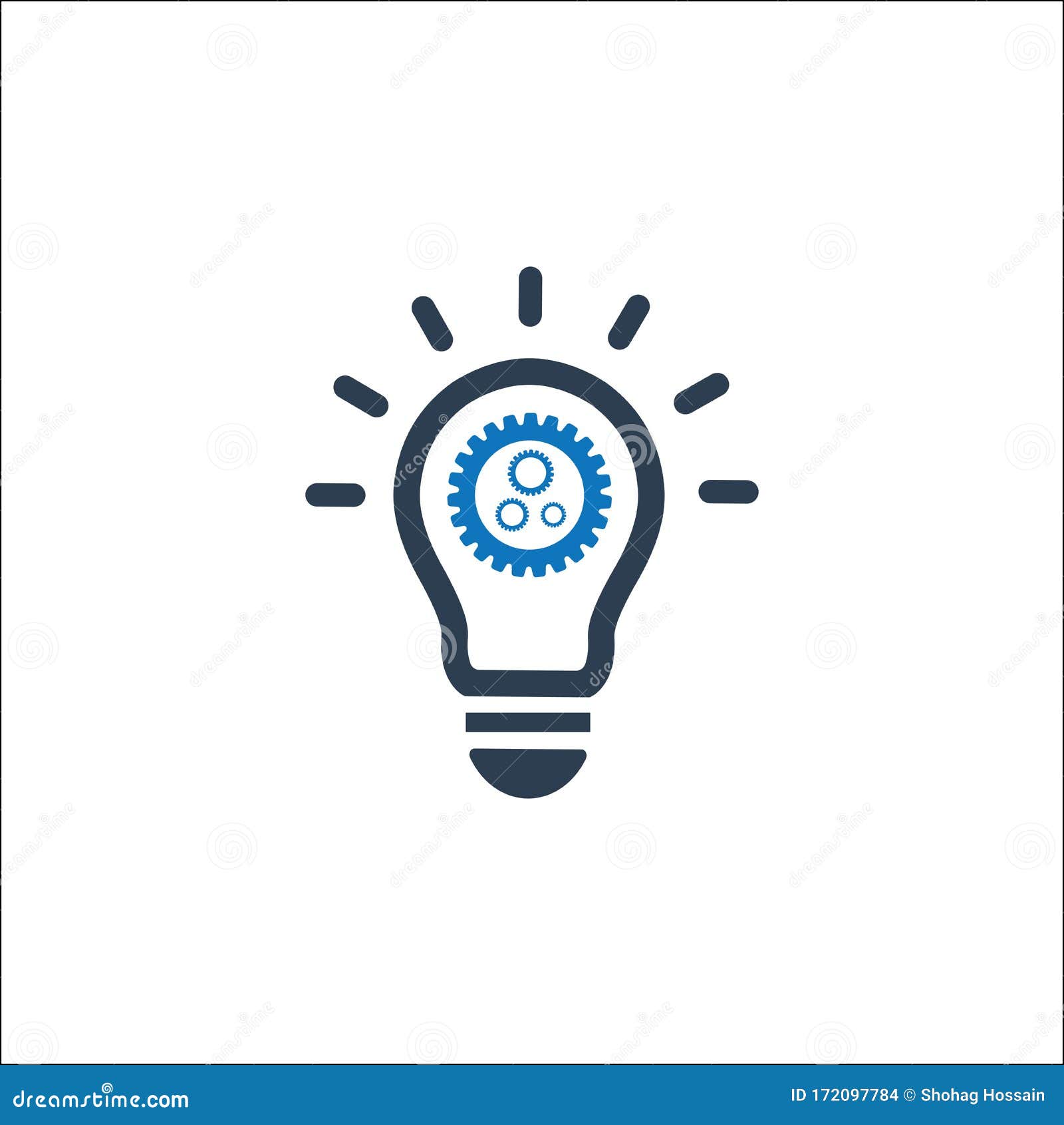 Creative solution icon. stock vector. Illustration of important - 172097784