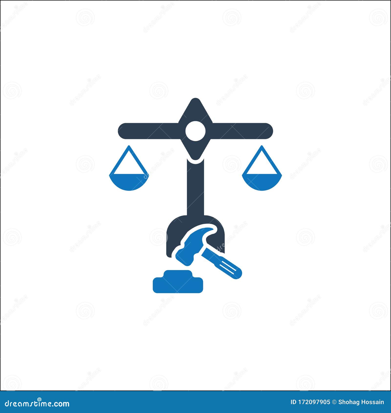 Business Law Icon. stock vector. Illustration of beautiful - 172097905