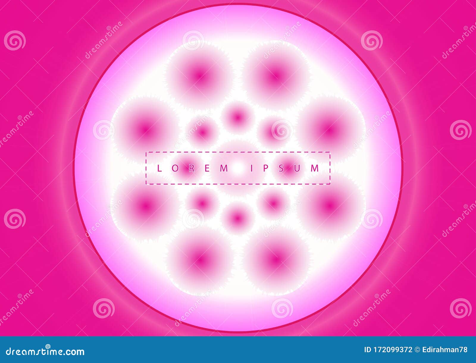 Abstract Circles on a Pink Background Stock Vector - Illustration of ...
