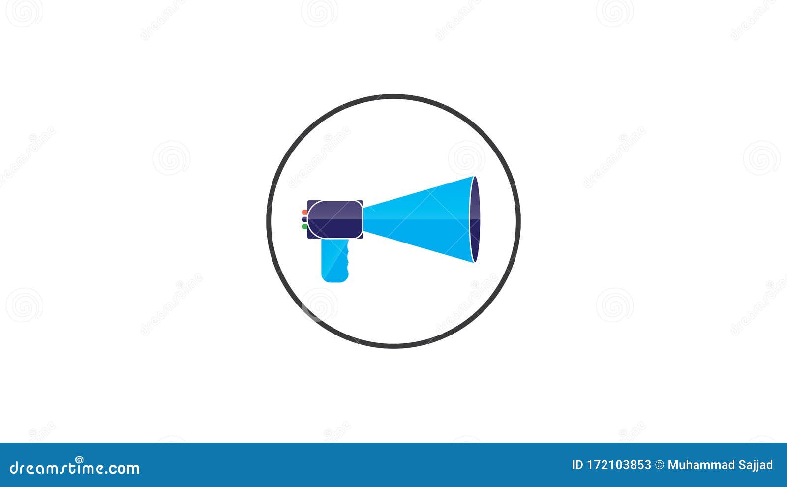 Loudspeaker Logo For Text. Design Concept For Business, Social Media ...