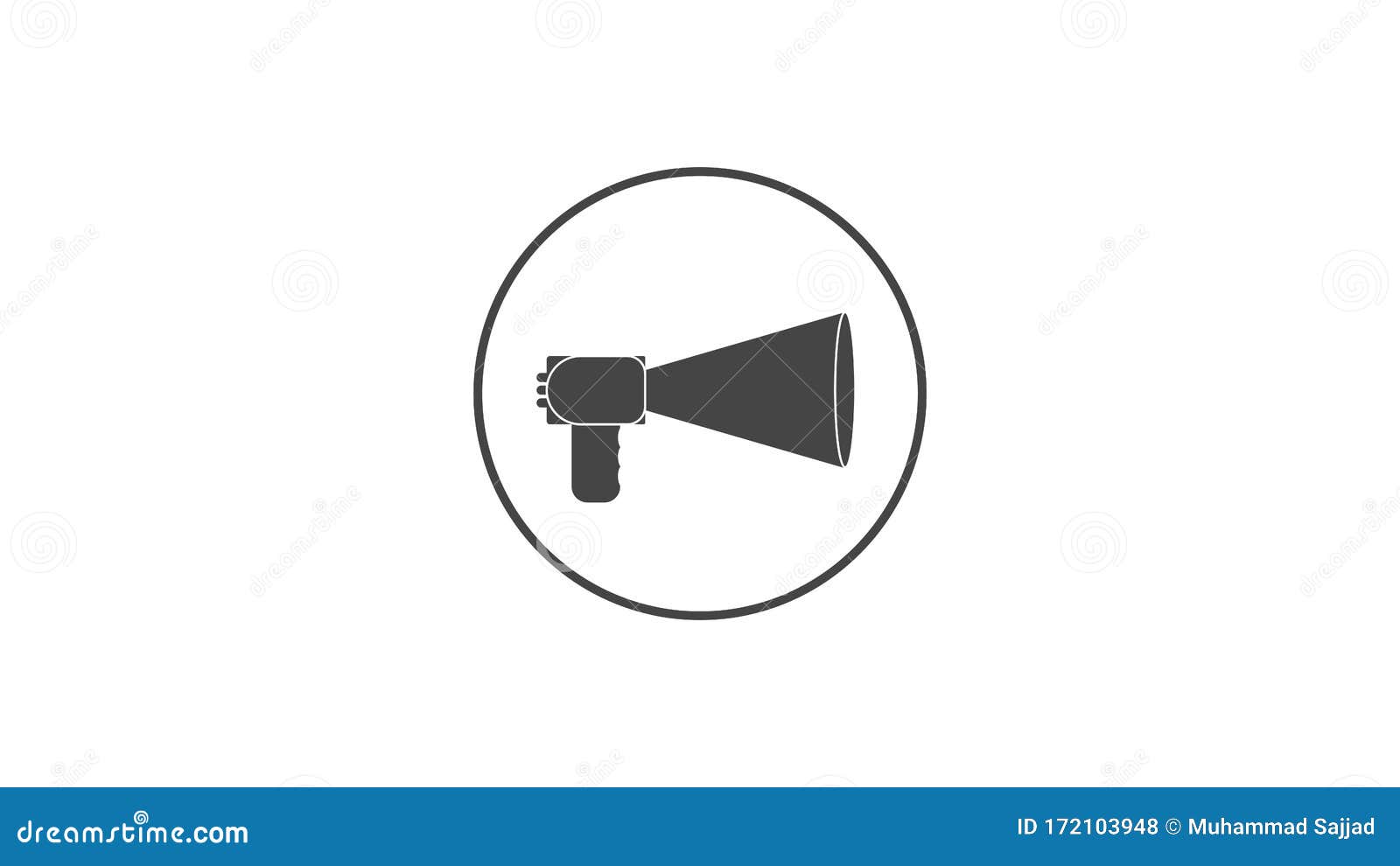 Loudspeaker Logo For Text. Design Concept For Business, Social Media ...