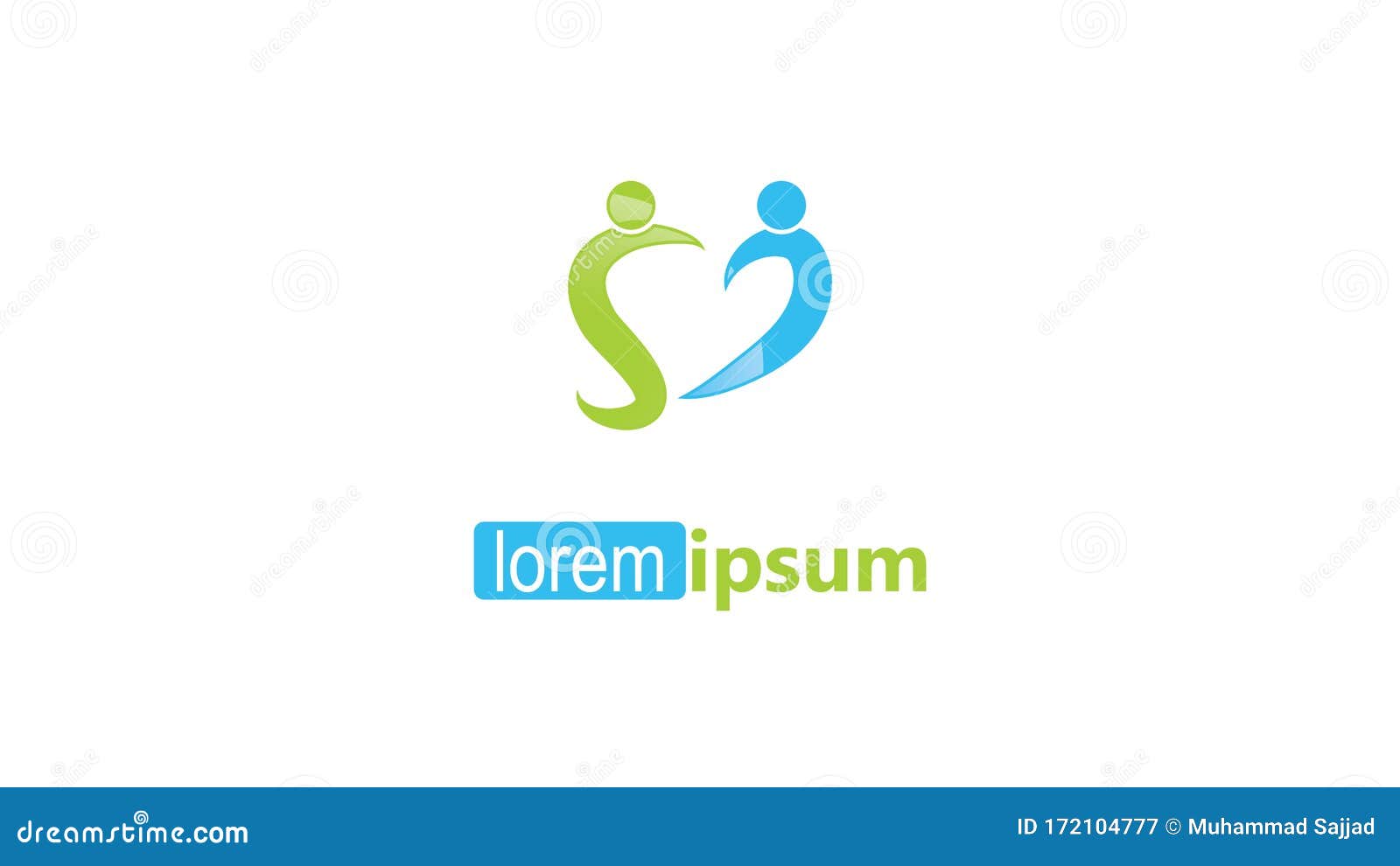 Happy Life Community Care Logo Template Vector Stock Vector ...