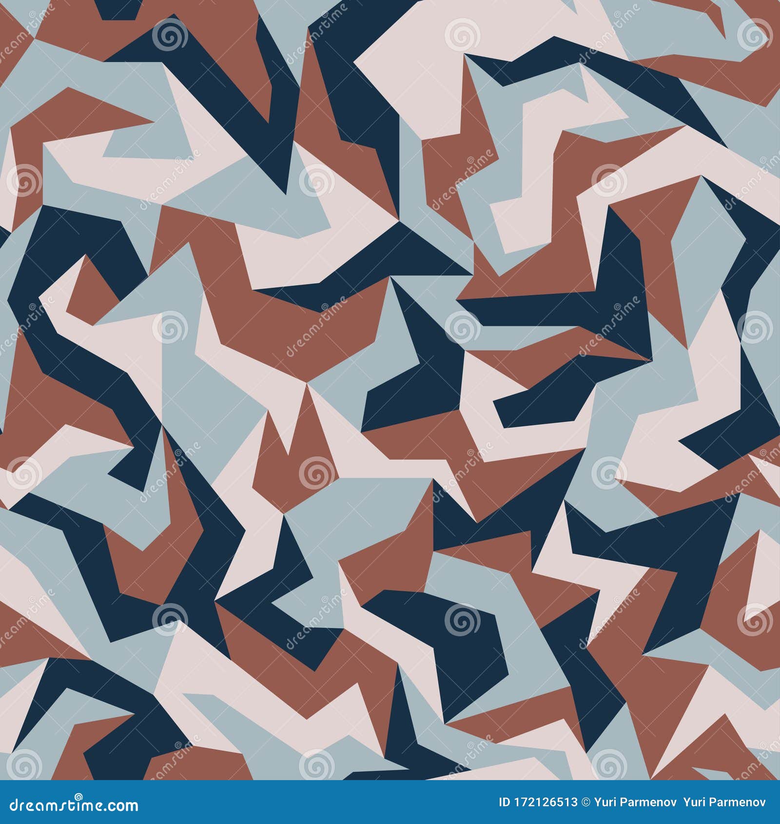 Geometric Camouflage Pattern. Abstract Modern Military Seamless Camo ...