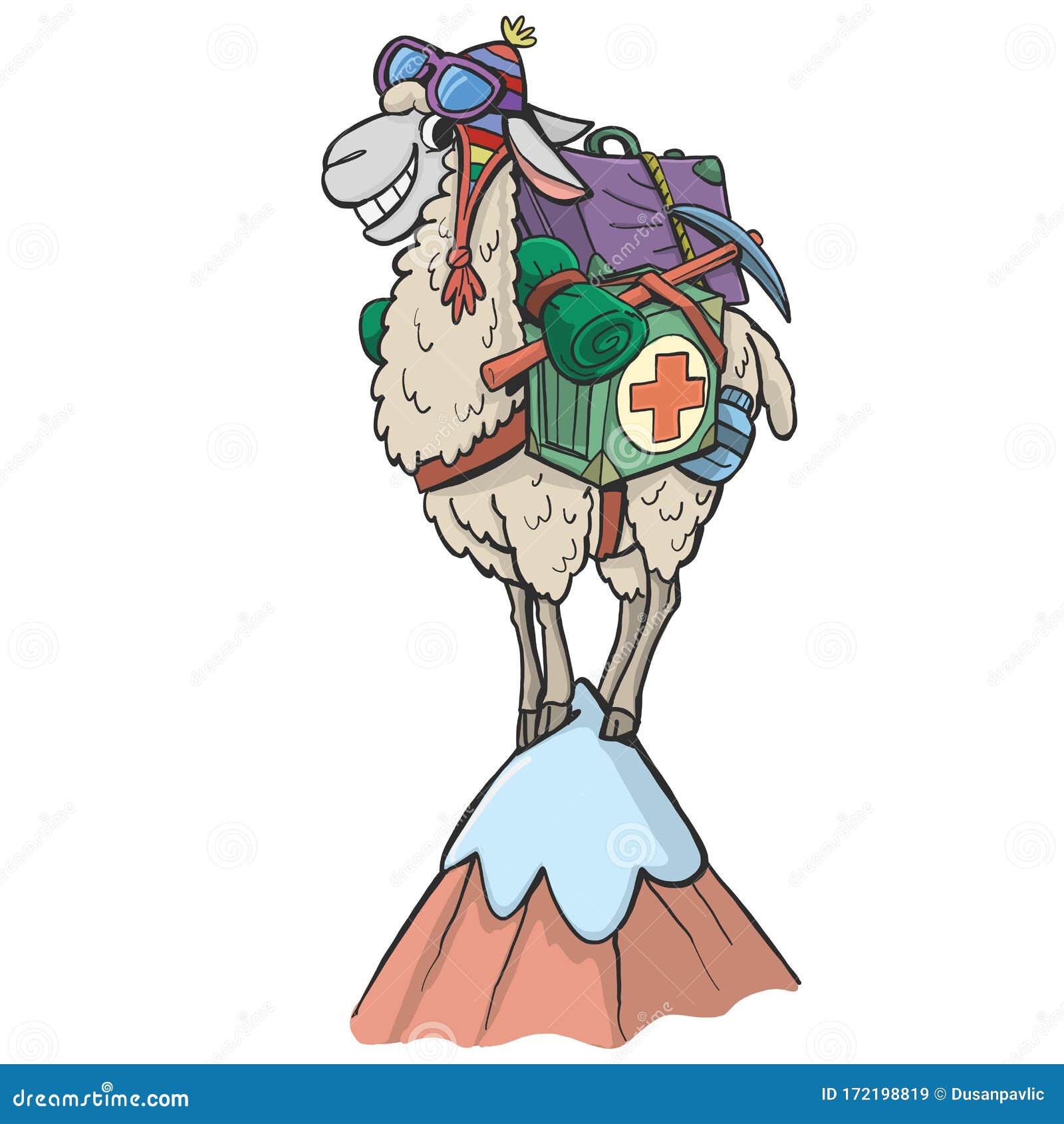 Lama Sport Or Esport Gaming Mascot Logo Template, For Your Team Vector ...