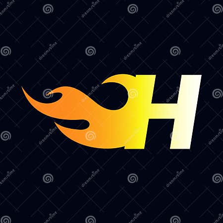 Hot initial letter H stock vector. Illustration of heat - 172211701