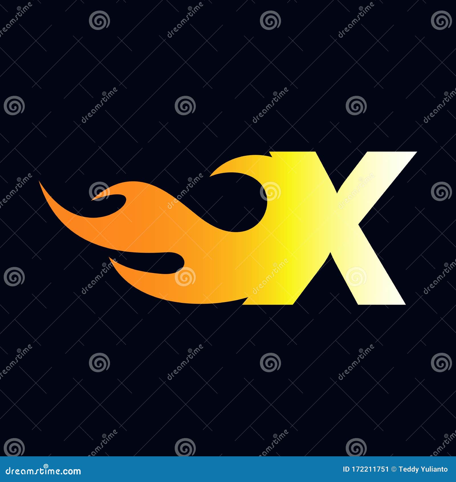 Hot initial letter X stock vector. Illustration of auto - 172211751