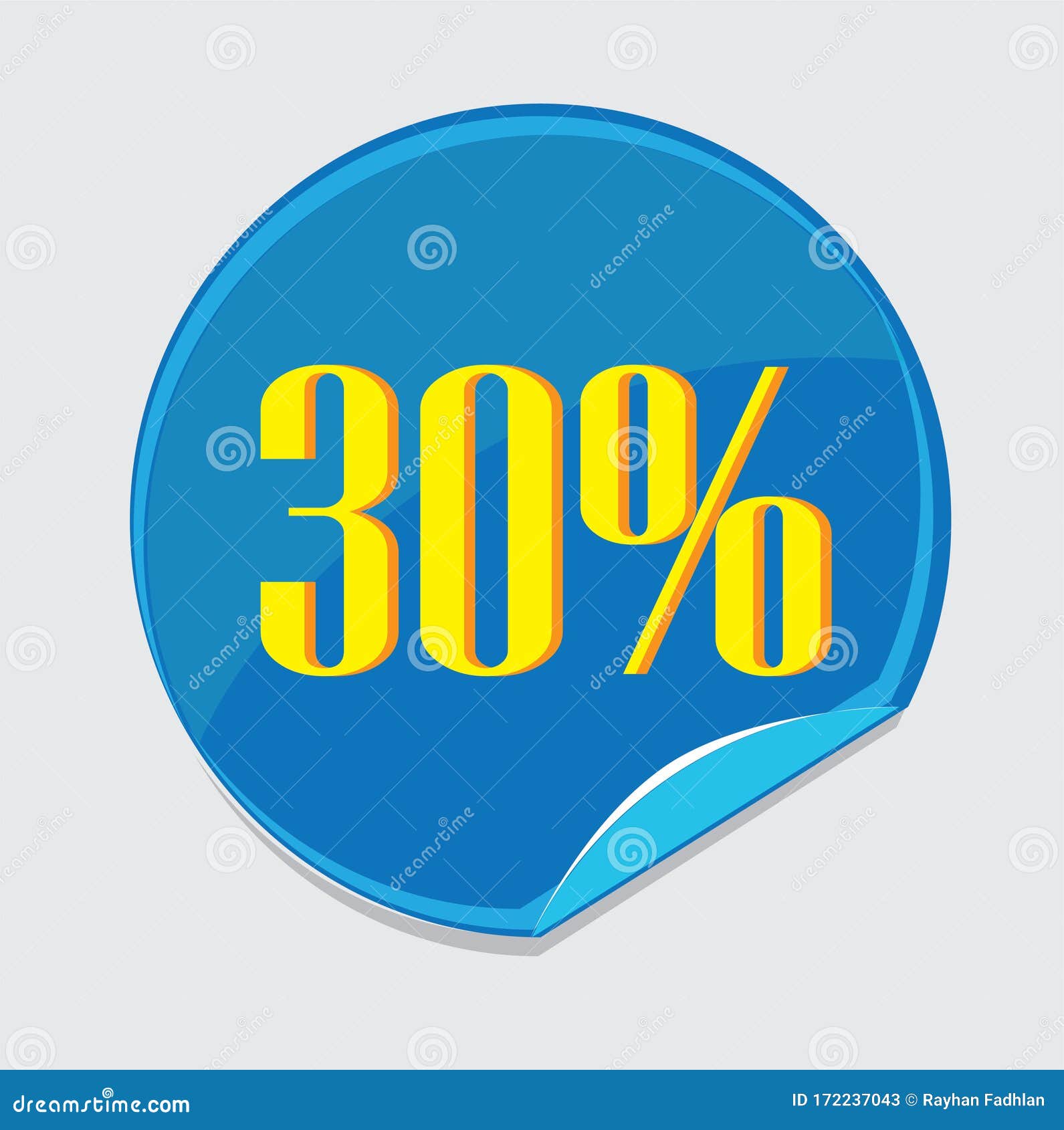 Promo discounts up to 30 stock vector. Illustration of gold - 172237043