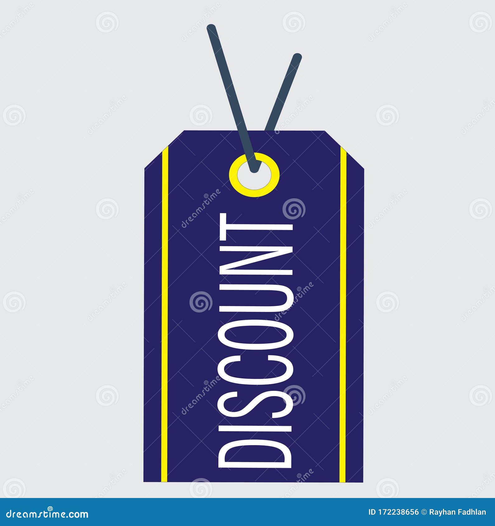 The Discount Promo Tag Icon is Blue Stock Vector - Illustration of ...