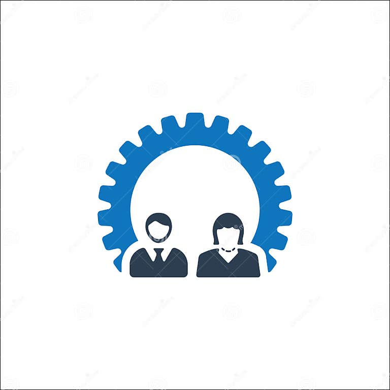 Teamwork Support Icon. stock vector. Illustration of symbol - 172242328