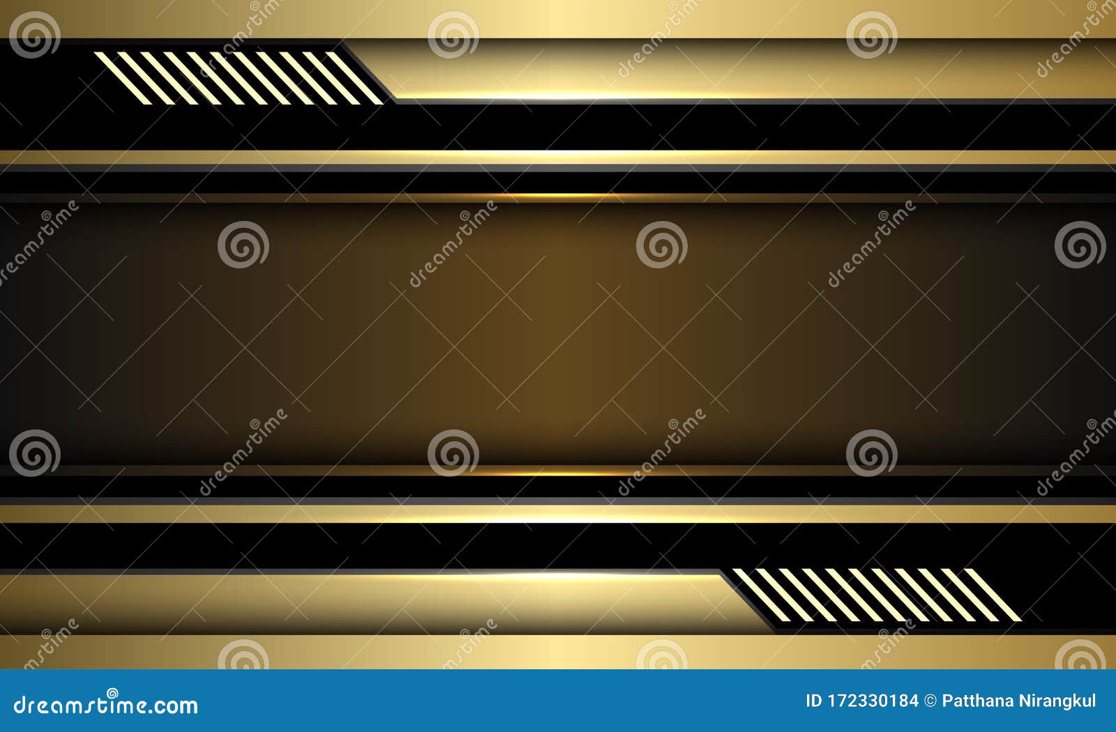 Abstract Gold Banner Black Circuit Design Modern Futuristic Technology ...