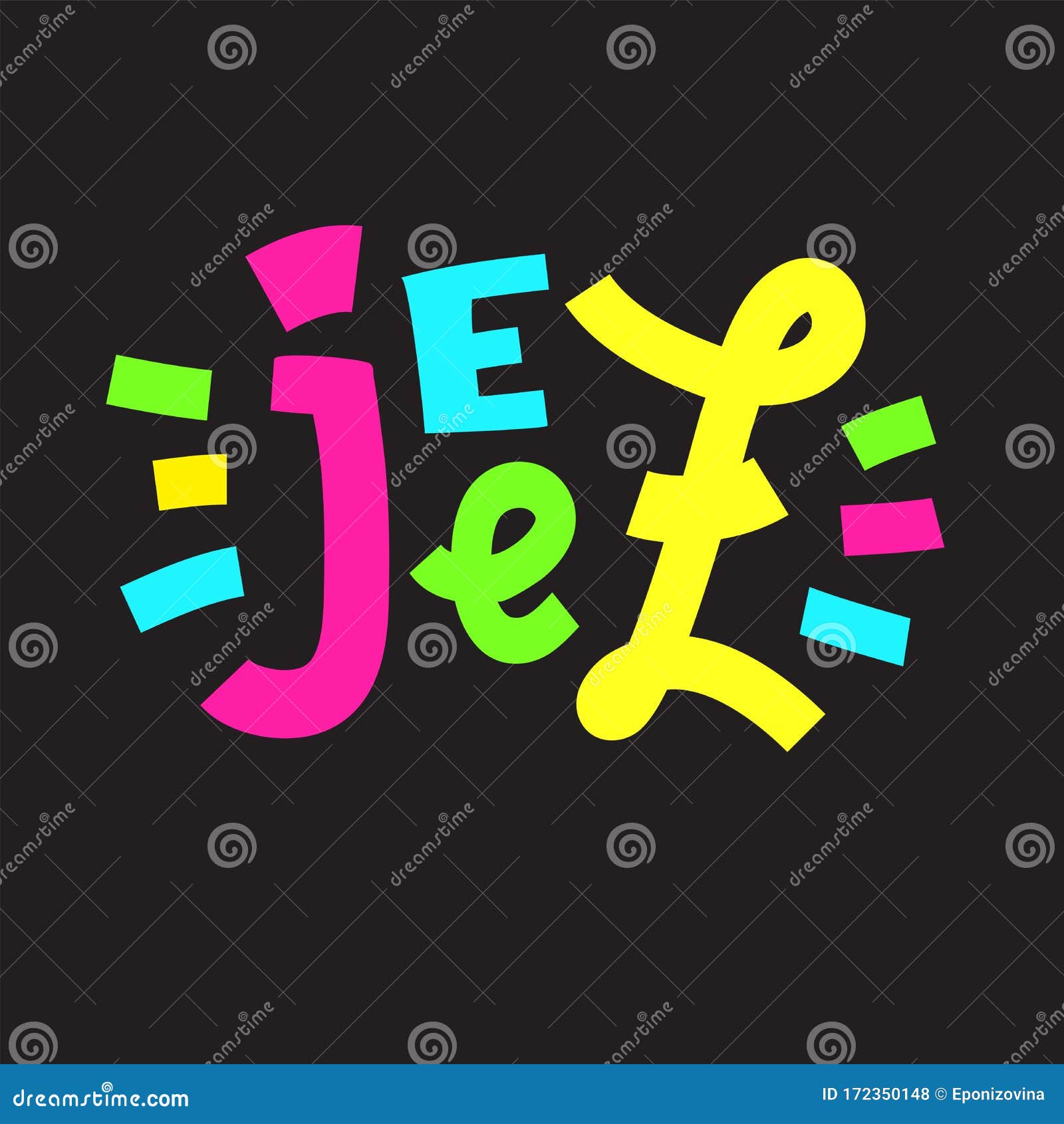 Jeez - Inspire Motivational Quote, Slang. Stock Illustration ...