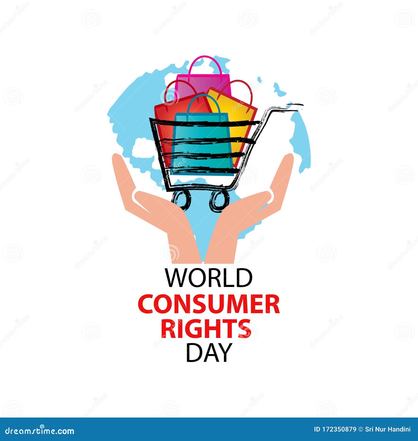 World Consumer Rights Day Poster Concept. Stock Vector - Illustration ...