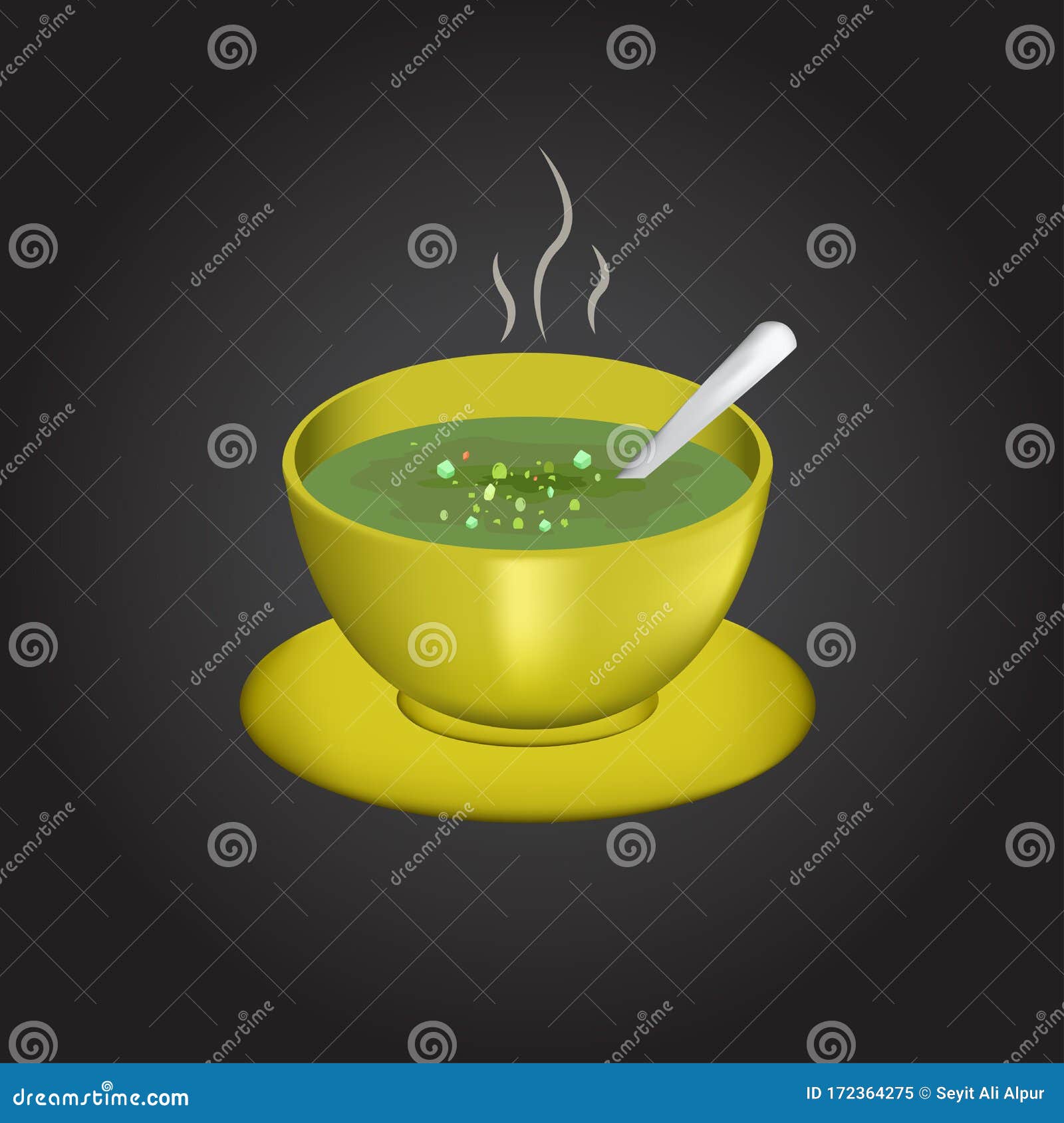 Split pea soup stock illustration. Illustration of chicken - 172364275