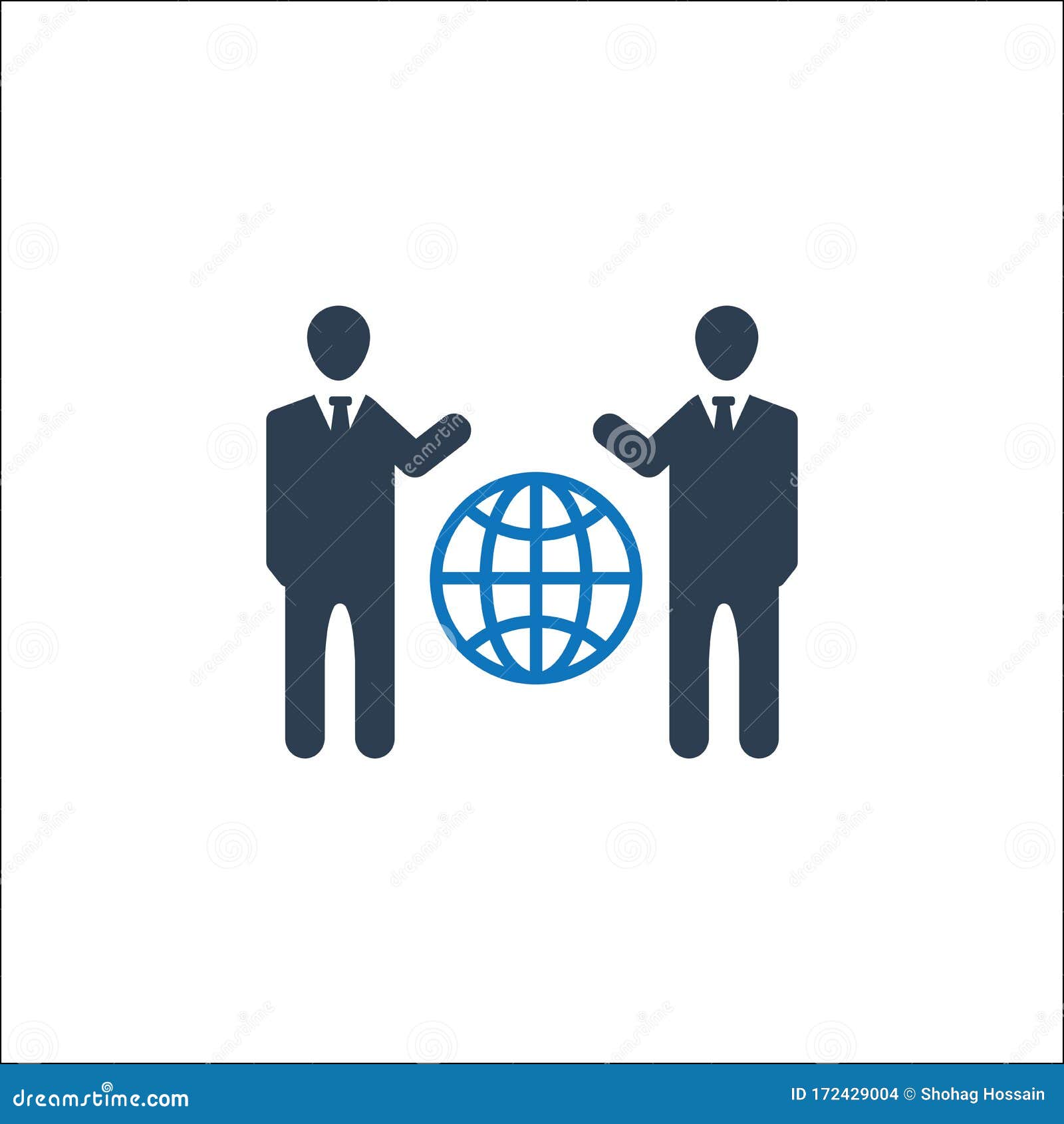 Business Partnership Icon. stock vector. Illustration of beautiful ...