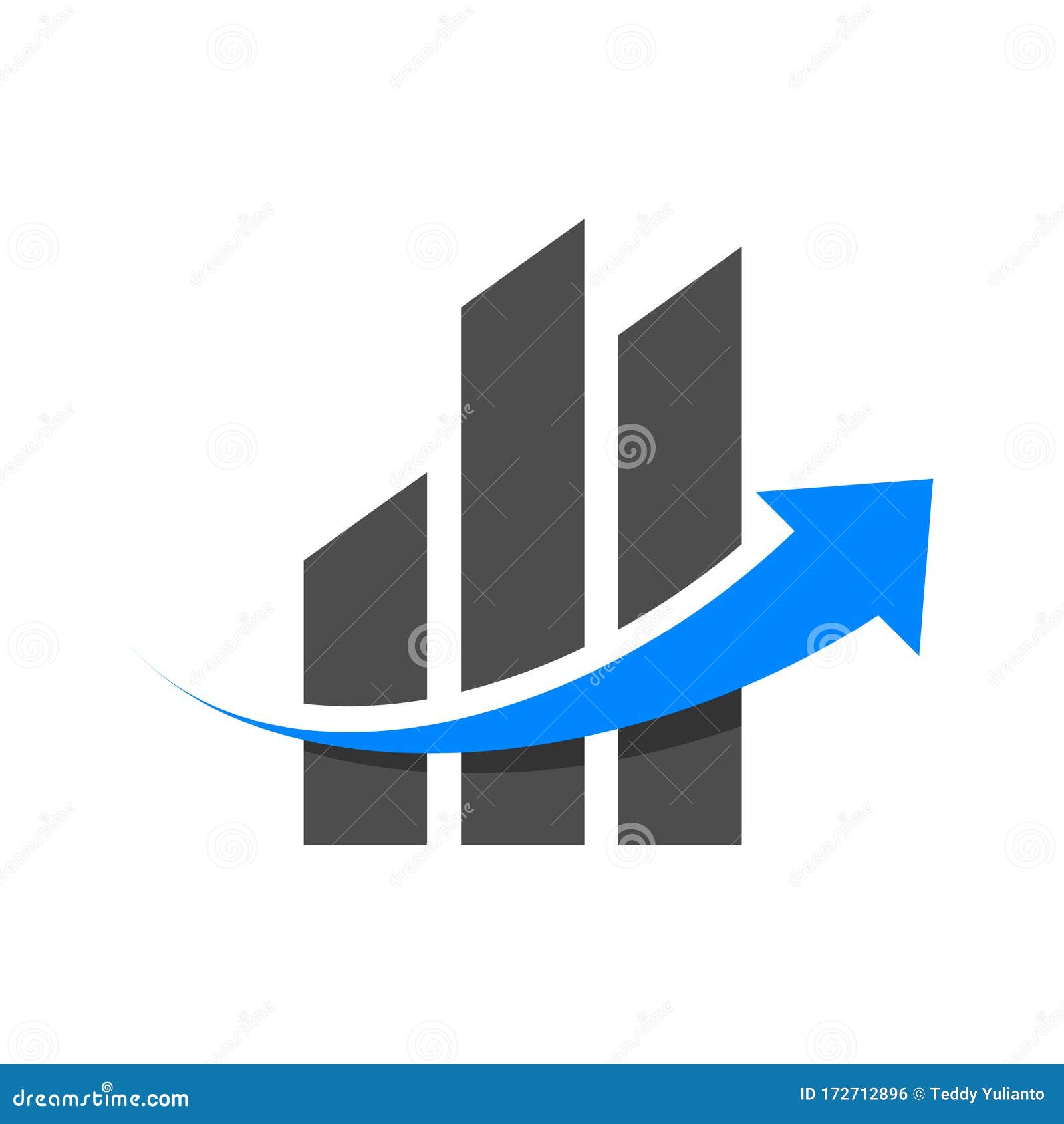 Simple and Strong Financial Company Logo Stock Vector - Illustration of ...