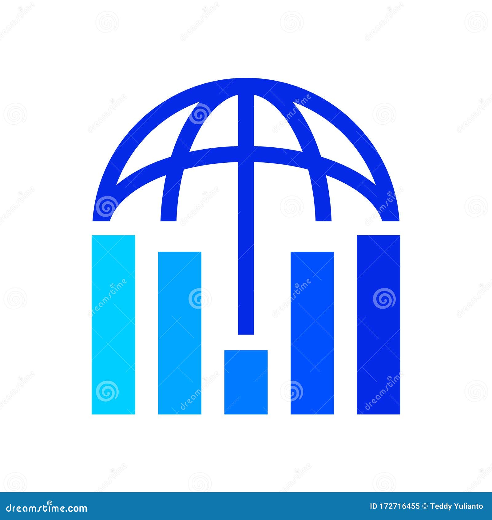 Simple and Strong Financial Company Logo Stock Vector - Illustration of ...