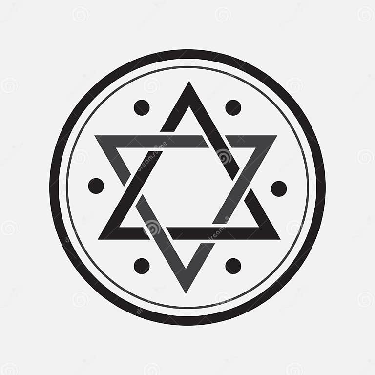 Seal of solomon icon. stock vector. Illustration of banner - 172902748
