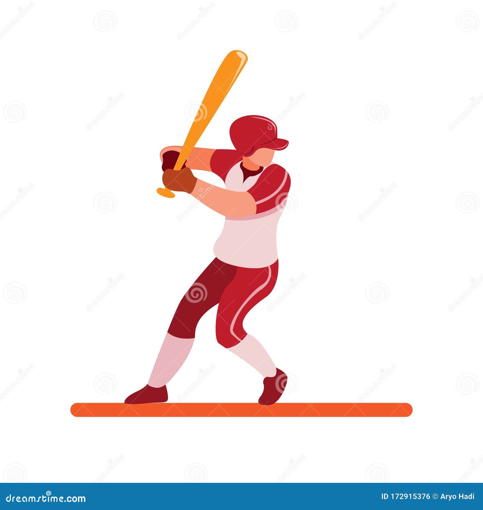 Baseball Player Ready for Strike, Baseball Batter Pose To Hit Ball ...