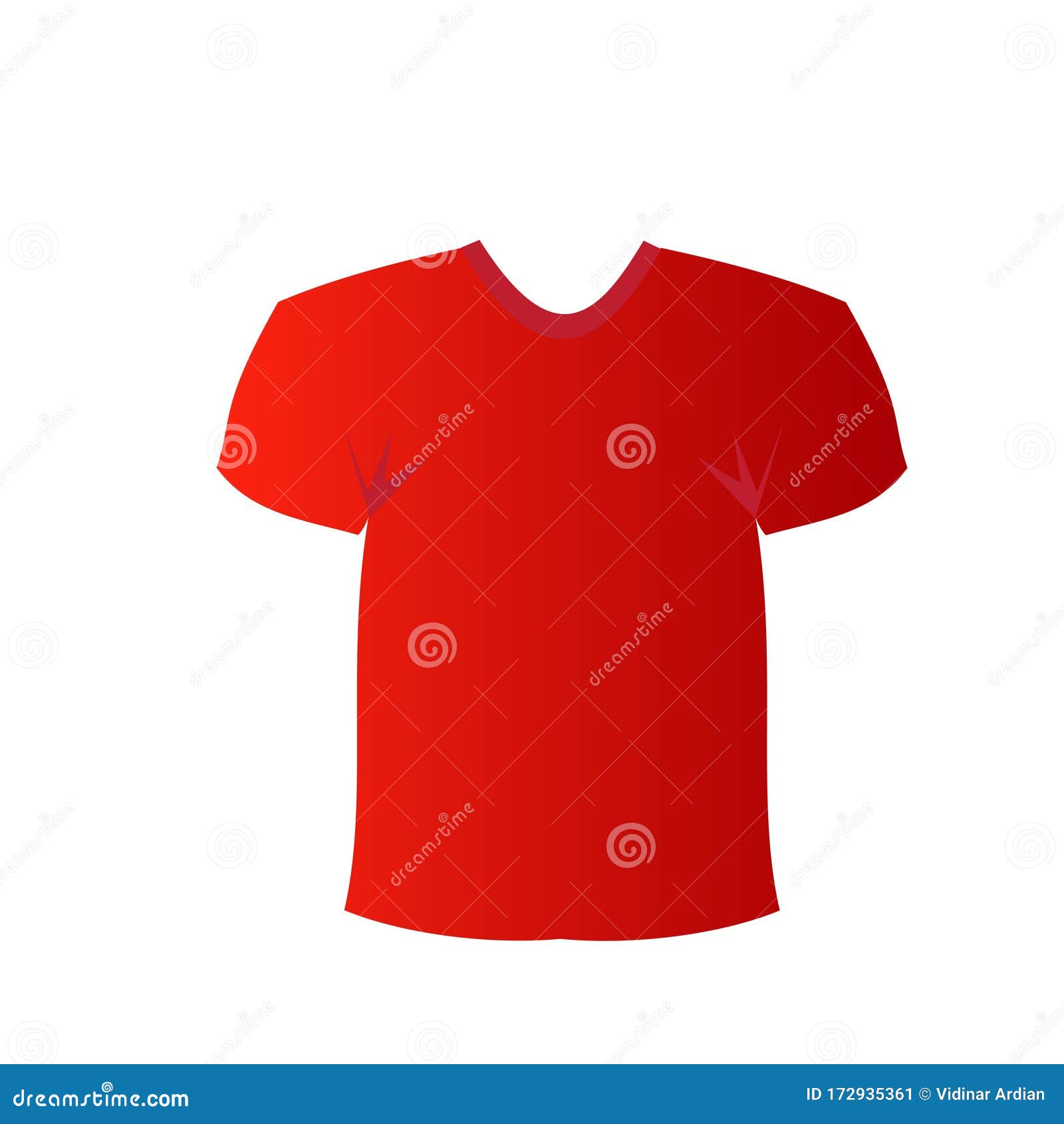 Blank Red T-shirt Template .Vector Stock Vector - Illustration of ...