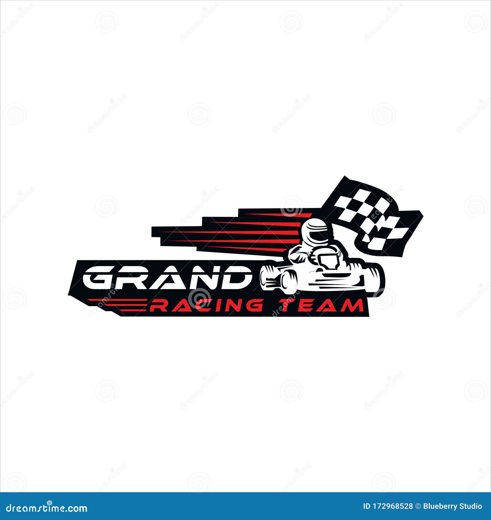 Karting Race Symbol Logo,emblem Template Vector Image . Go Kart Logo ...