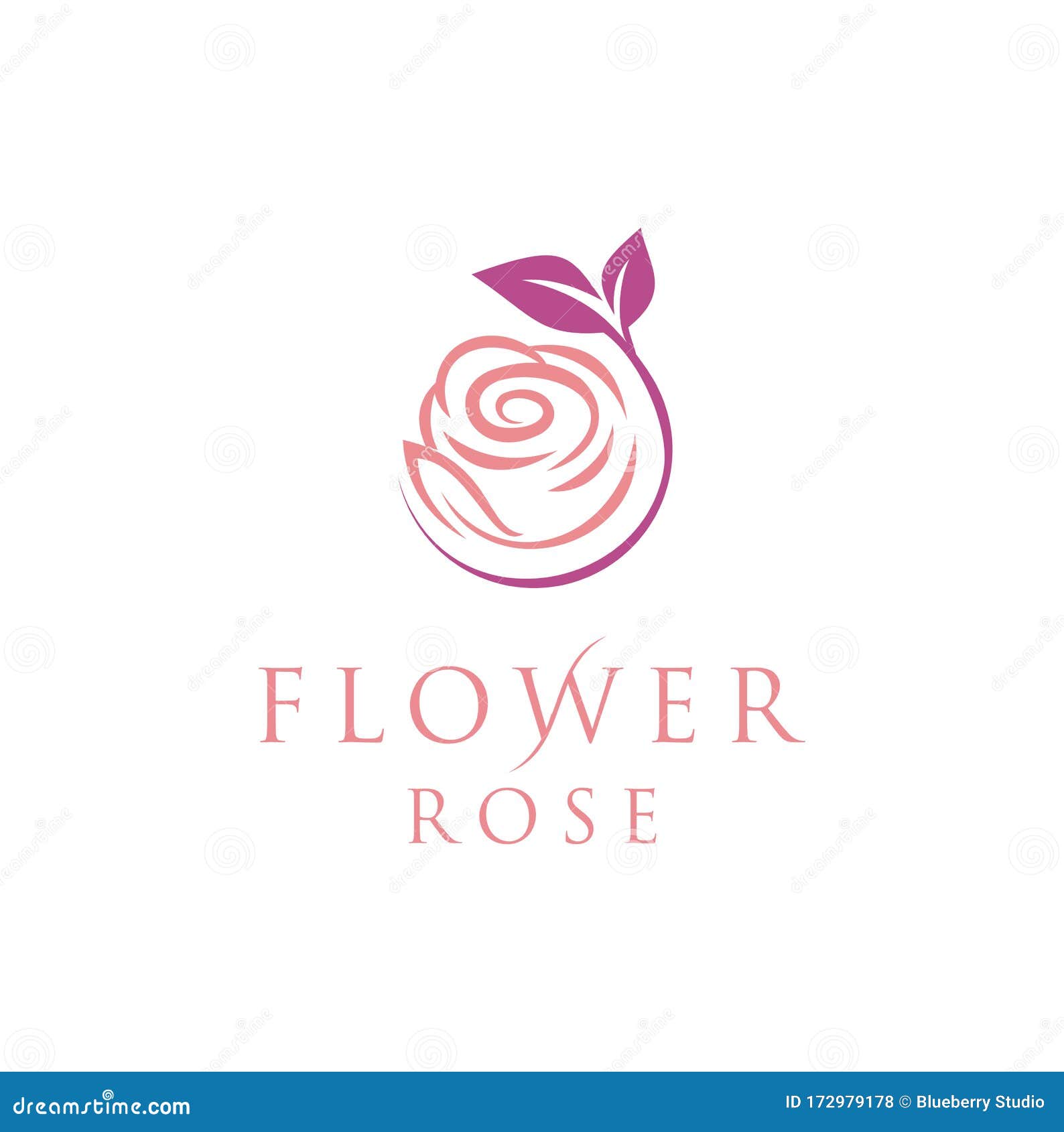 Rose Beautiful for Salon Spa Fashion Logo Design Inspiration. Rose Logo ...