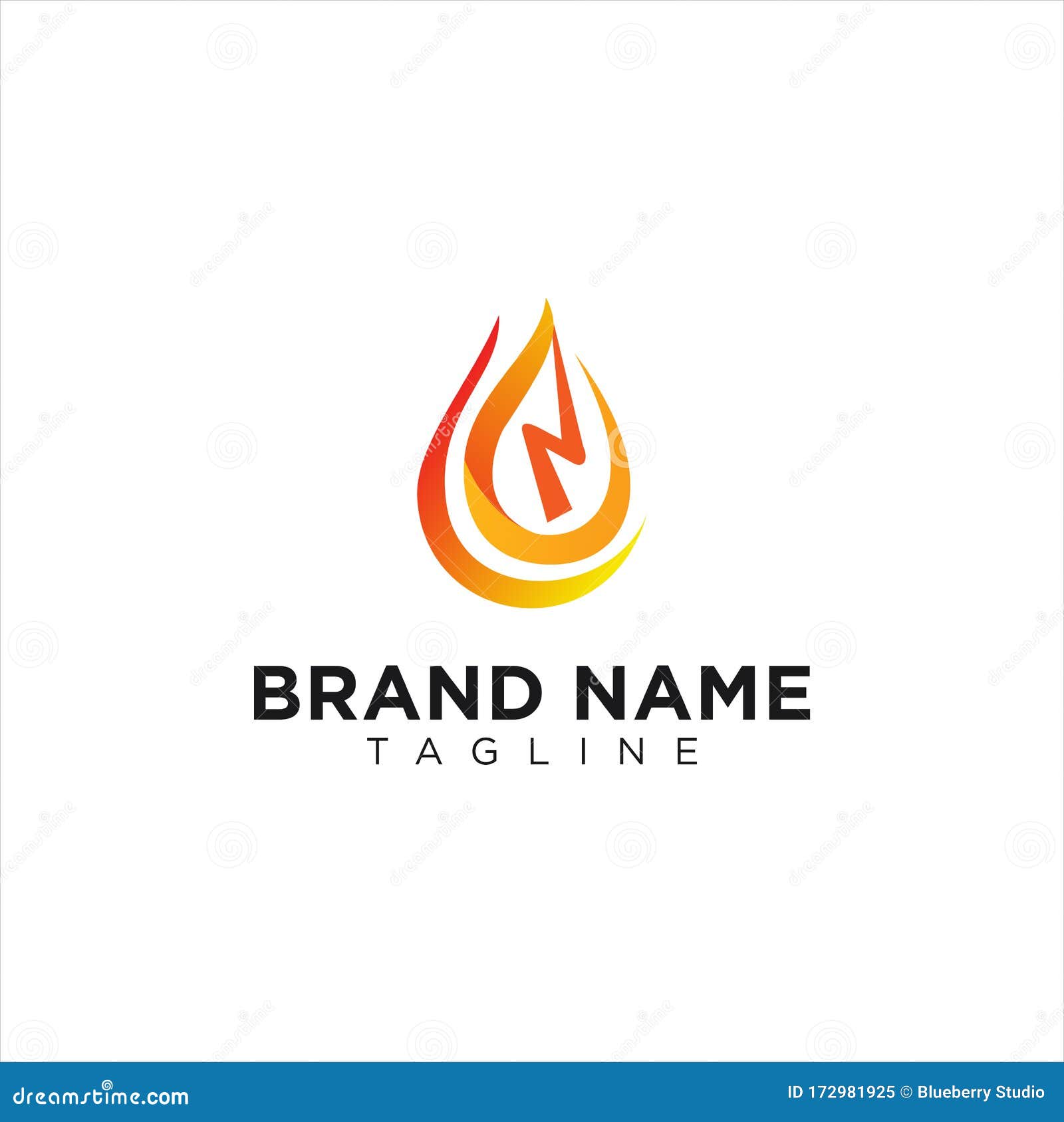 Drop Fire Logo . Drop Fire And Lightning Bolt Logo Vector ...