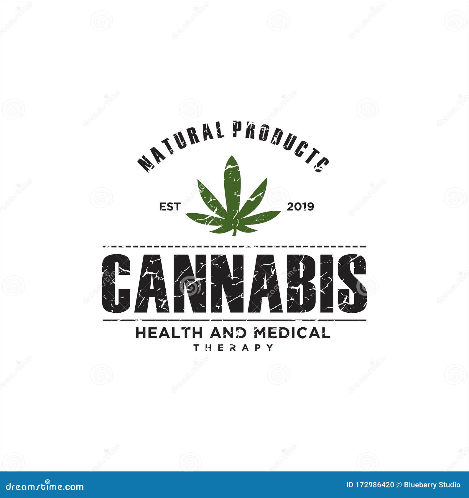 Rustic Cannabis Marijuana Logo / Cannabis Vintage Emblem /Cannabis ...