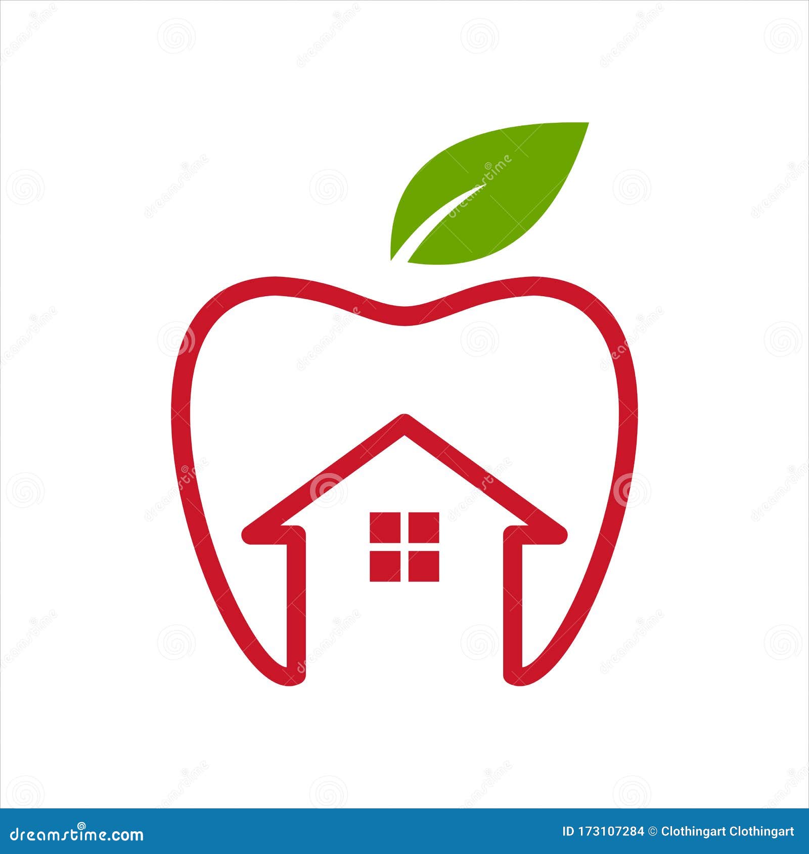Apple and Modern Home Vector Logo Graphics Stock Vector - Illustration ...