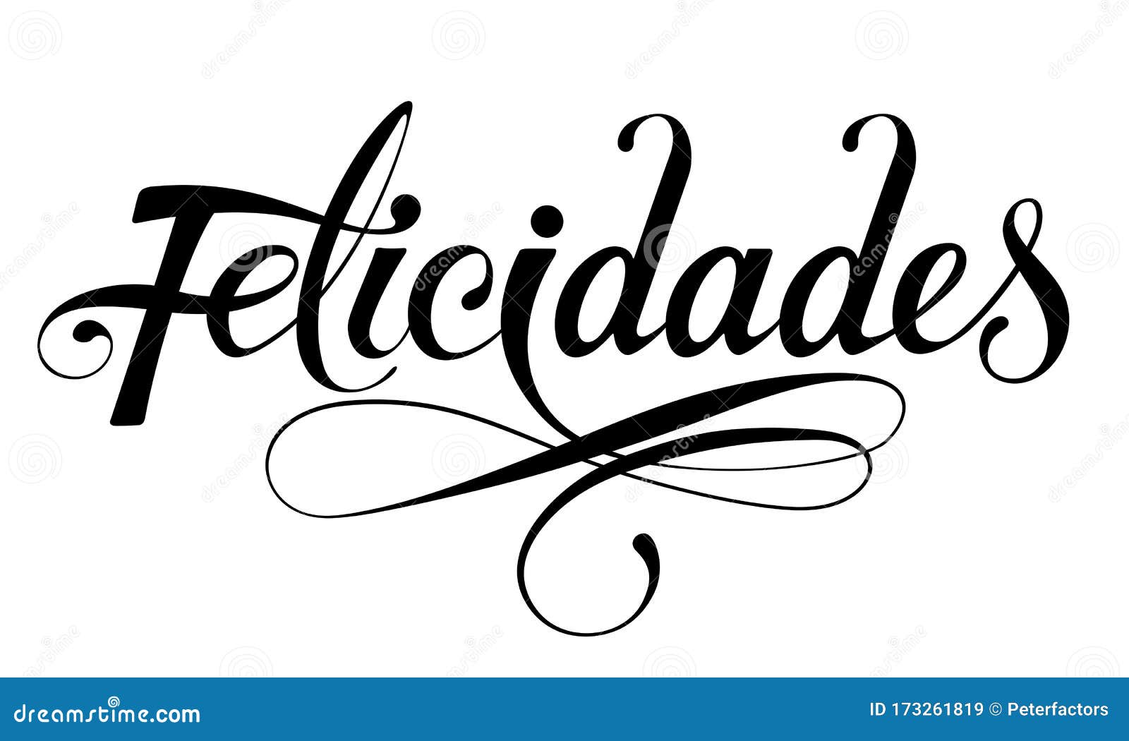 Felicidades - Congratulations In Spanish Vector Illustration ...