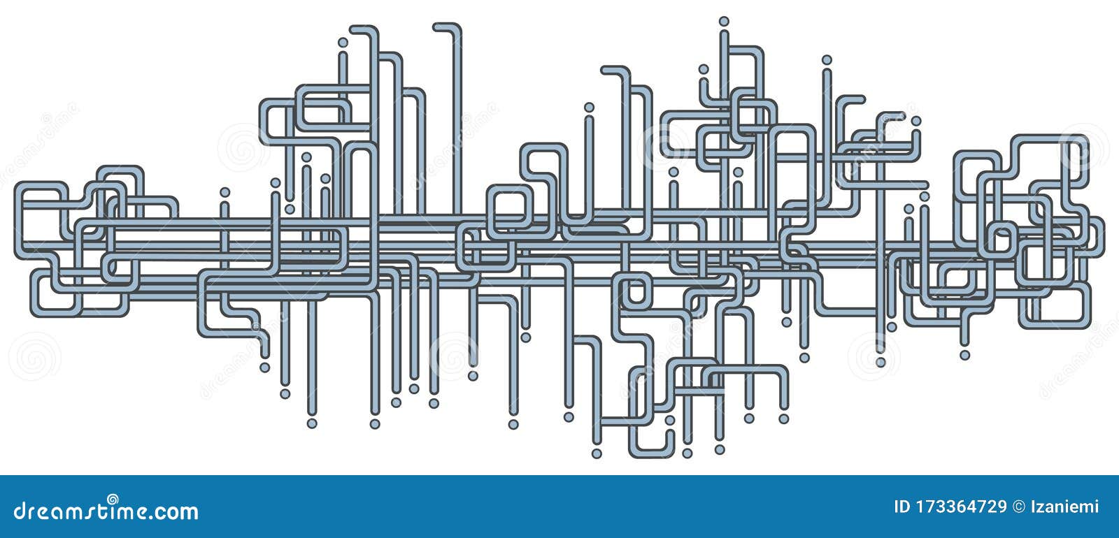 Network with Pipelines - Vector Illustration Stock Vector ...