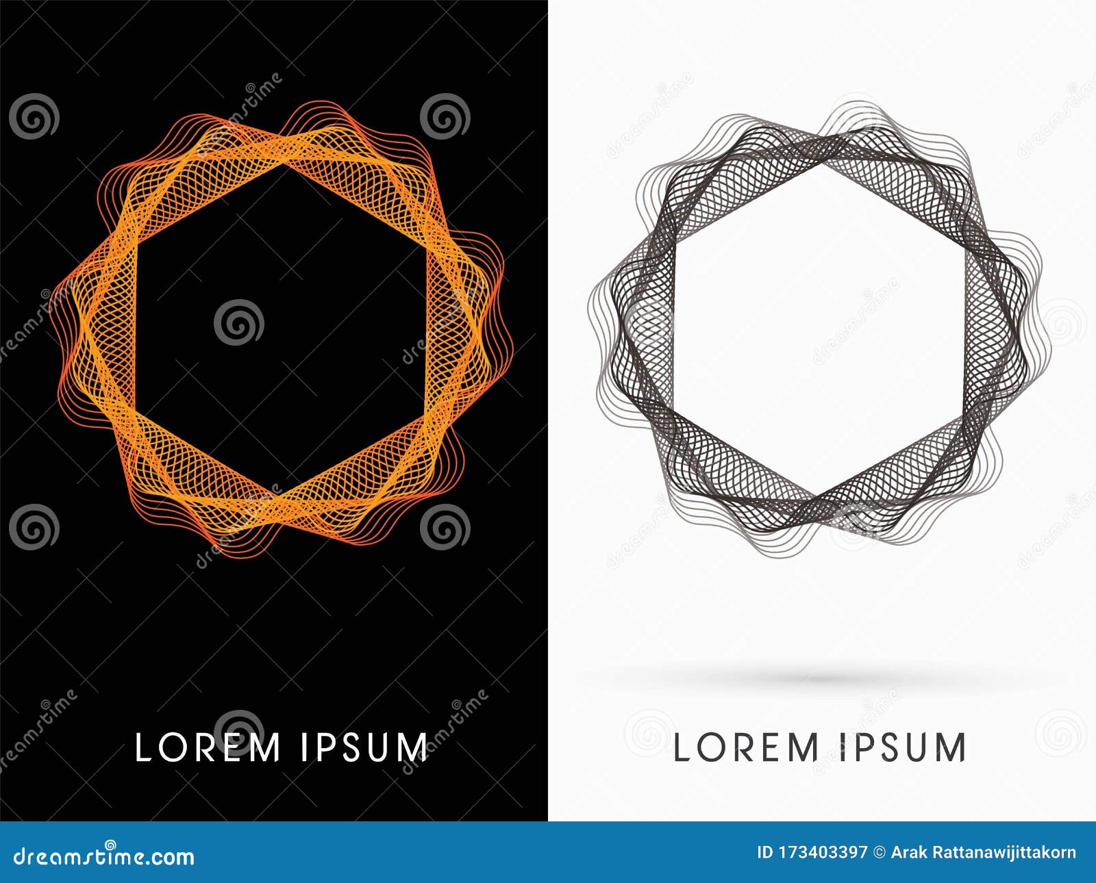 Luxury Circle Frame, Cycle Border Graphic Stock Vector - Illustration ...