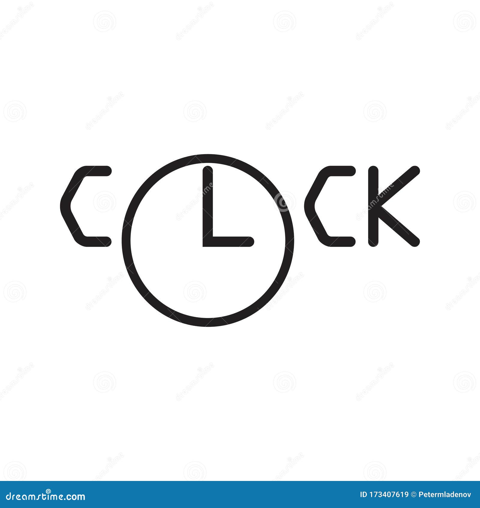 Clock - Typography Graphic Design for T-shirt Graphics, Banner, Fashion ...