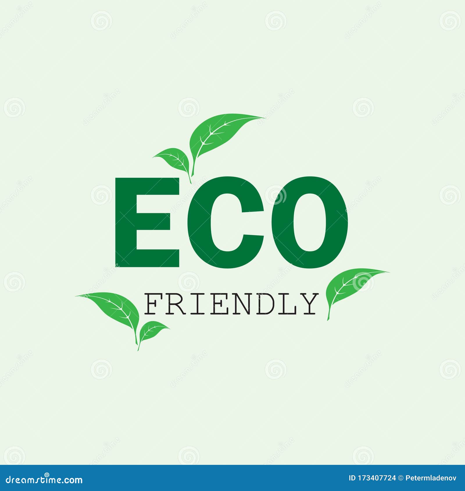 Eco Friendly Poster Design Vector Illustration Stock Vector ...