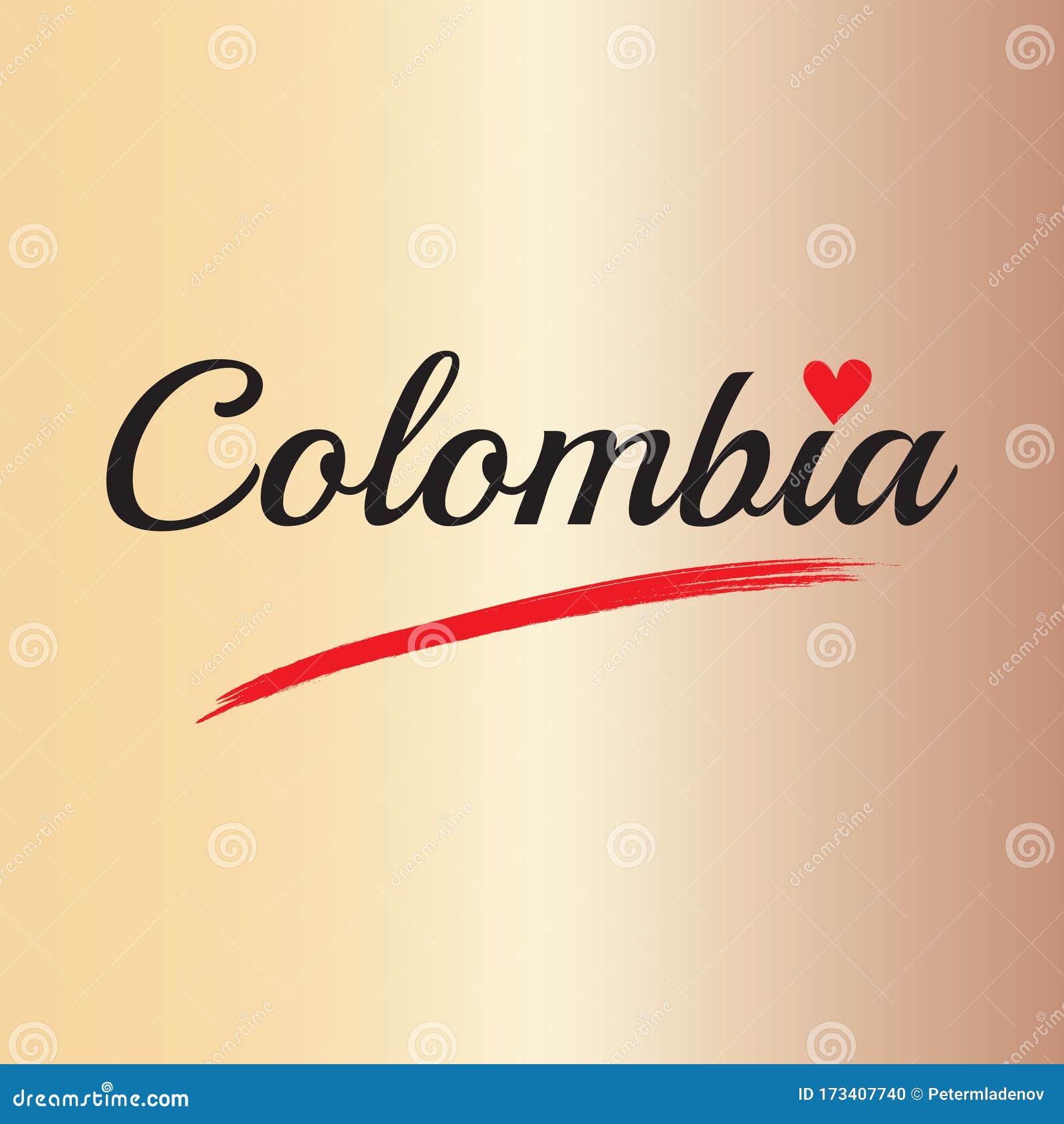 Colombia - Vector Illustration Design for Banner, T Shirt Graphics ...